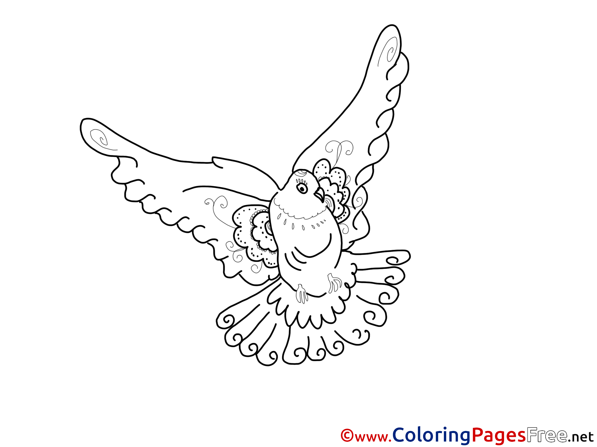 free printable dove coloring pages
