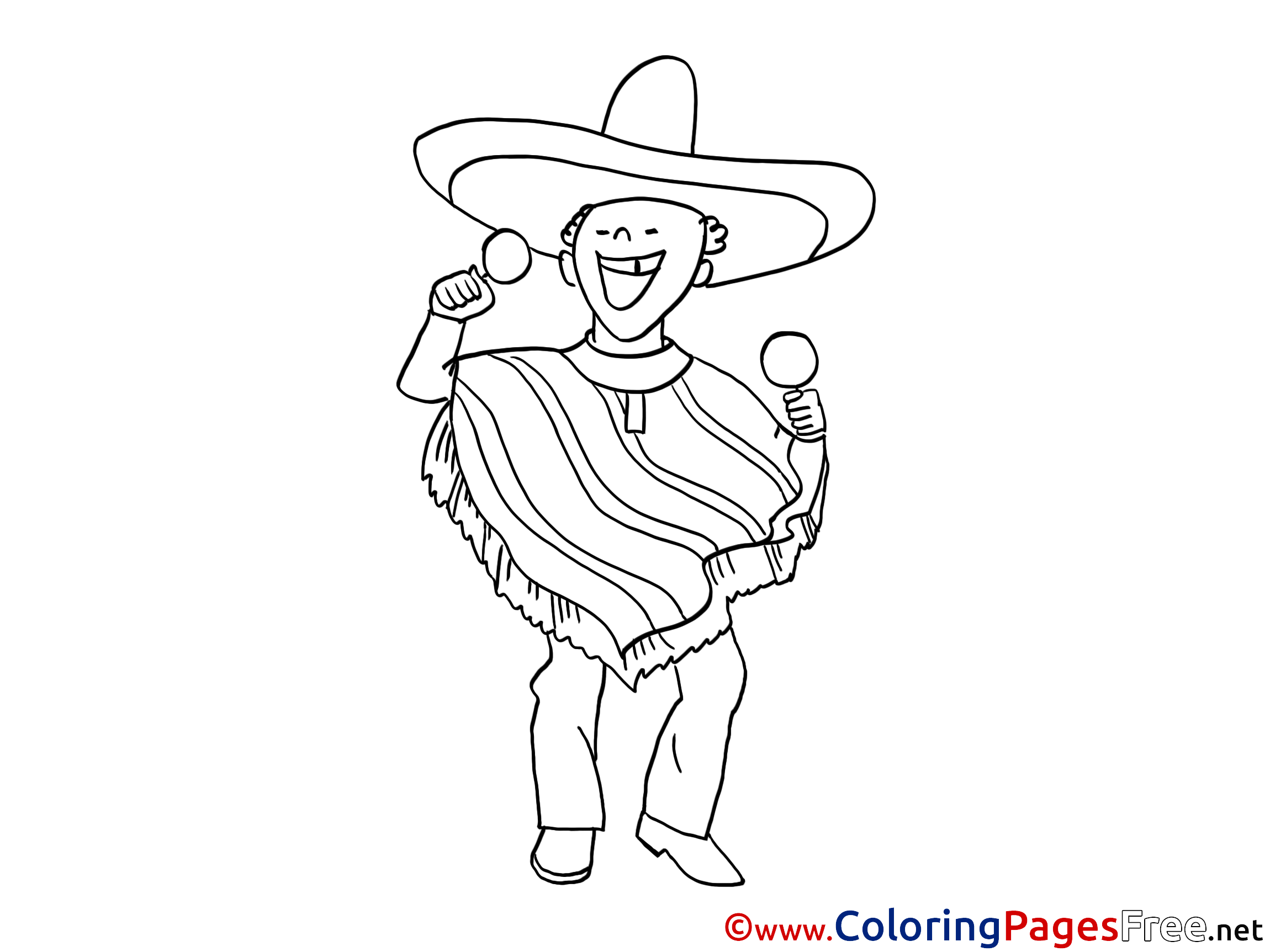 mariachi coloring sheet