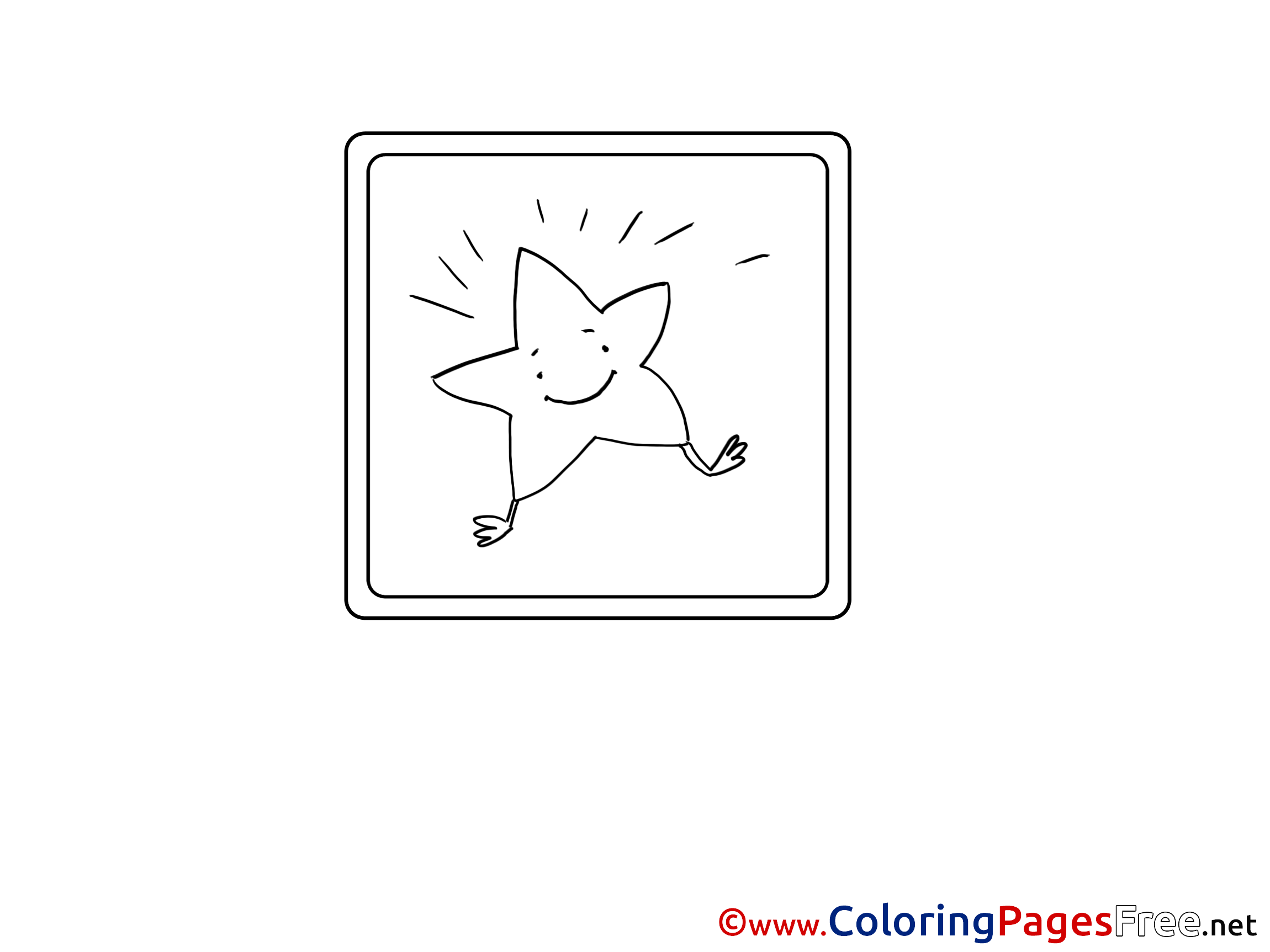 Star free printable Coloring Sheets