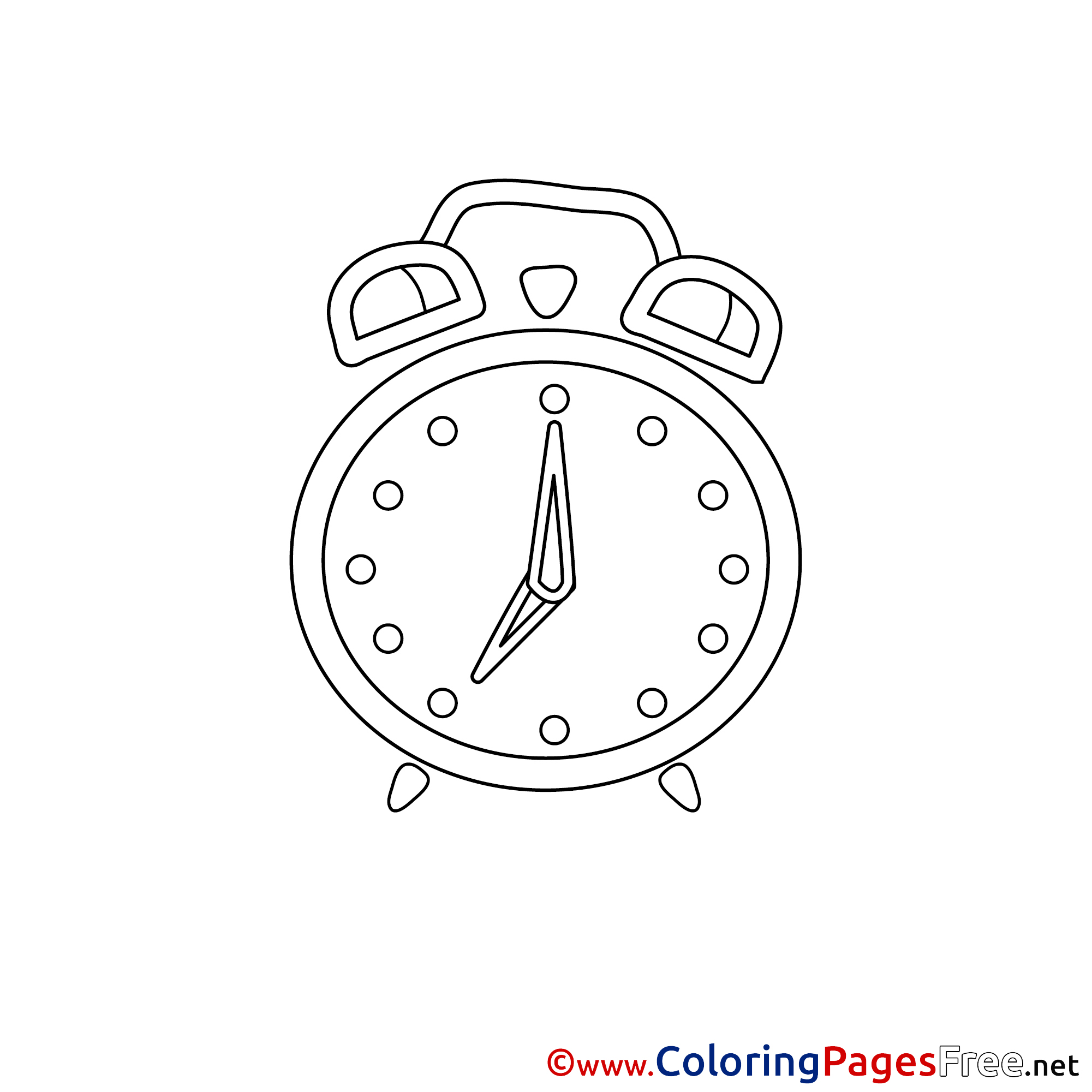 Alarm Children Coloring Pages free