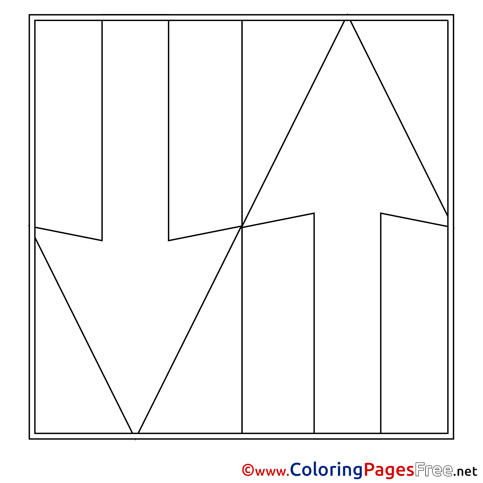 Arrow Coloring Sheets download free