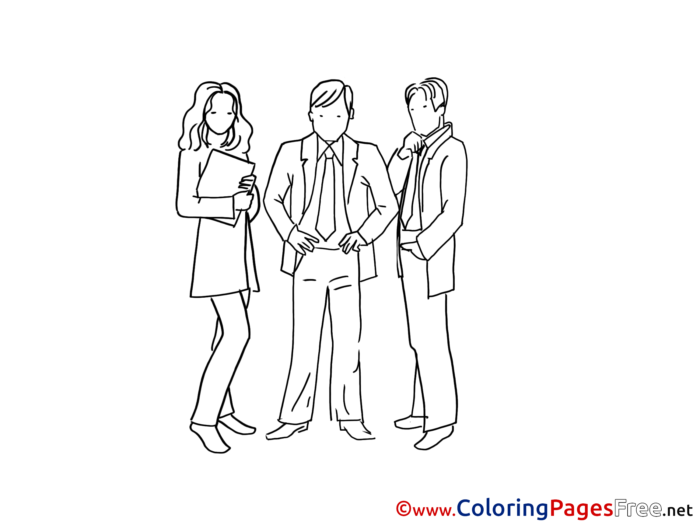 Colleagues for Kids printable Colouring Page