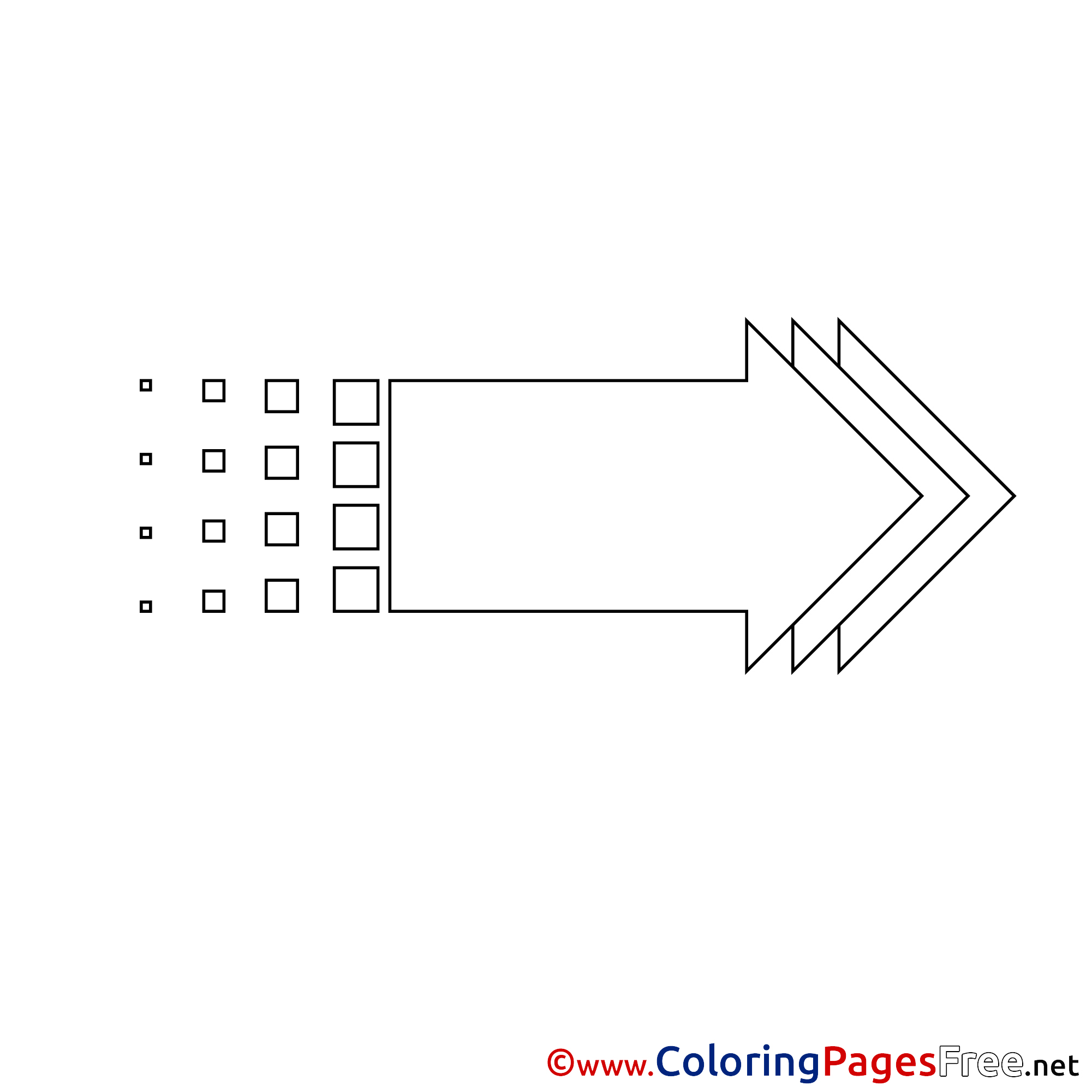 Coloring Pages Arrow for free