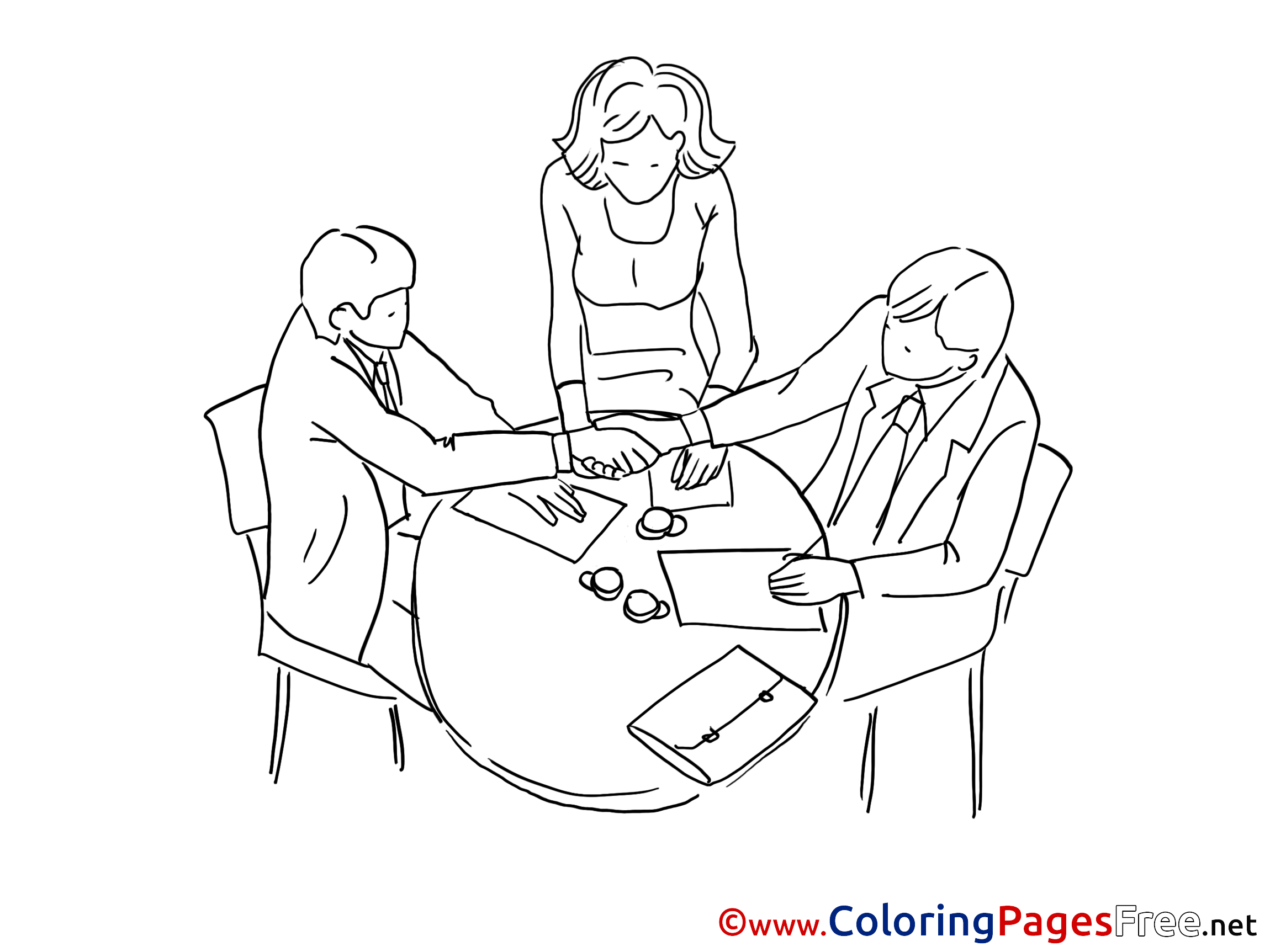 free cooperation coloring pages