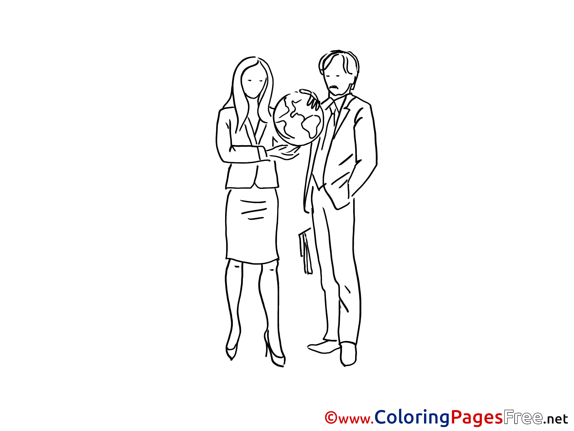 Global Partners Colouring Sheet download free