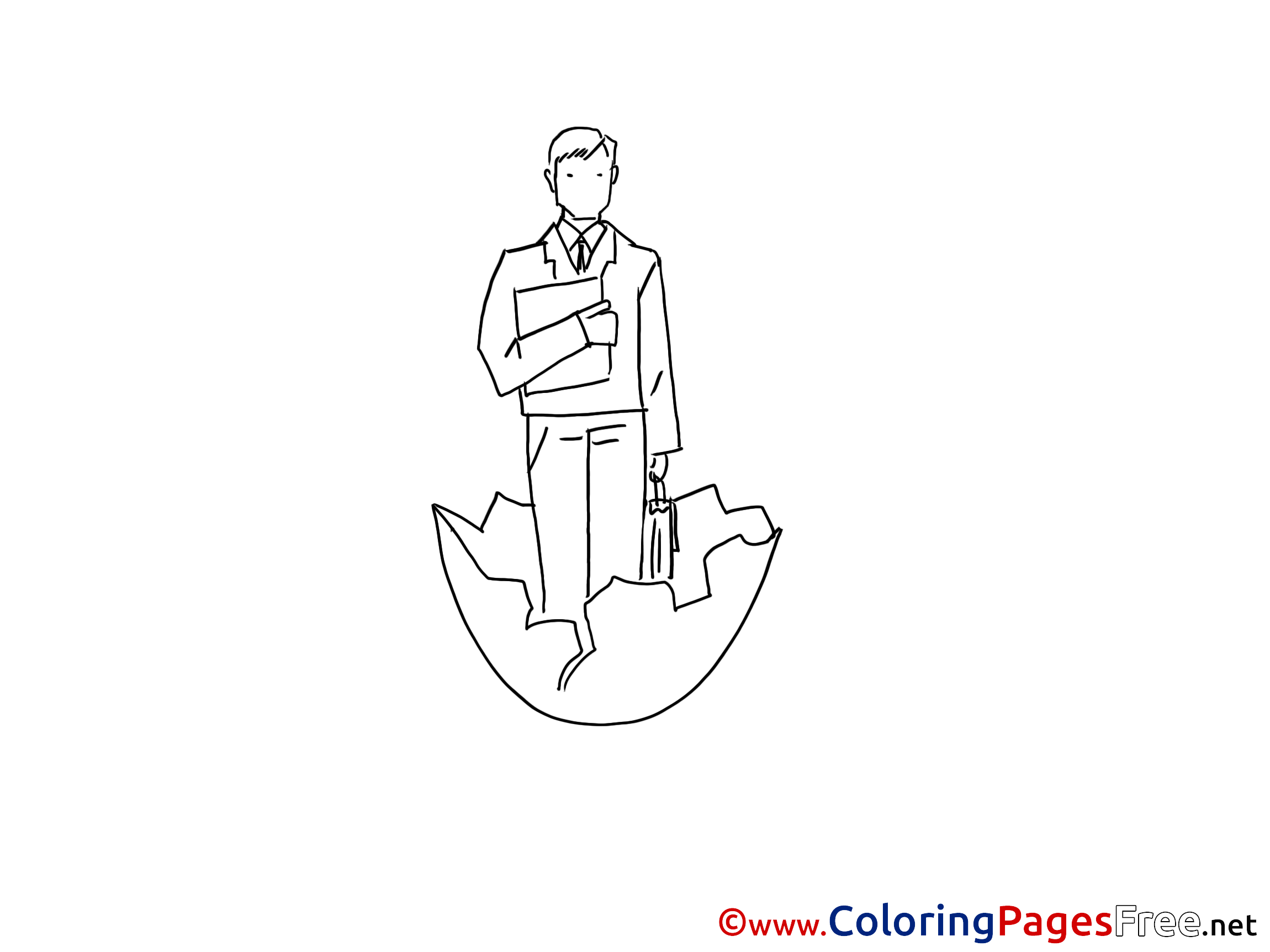 Manager born free Colouring Page download