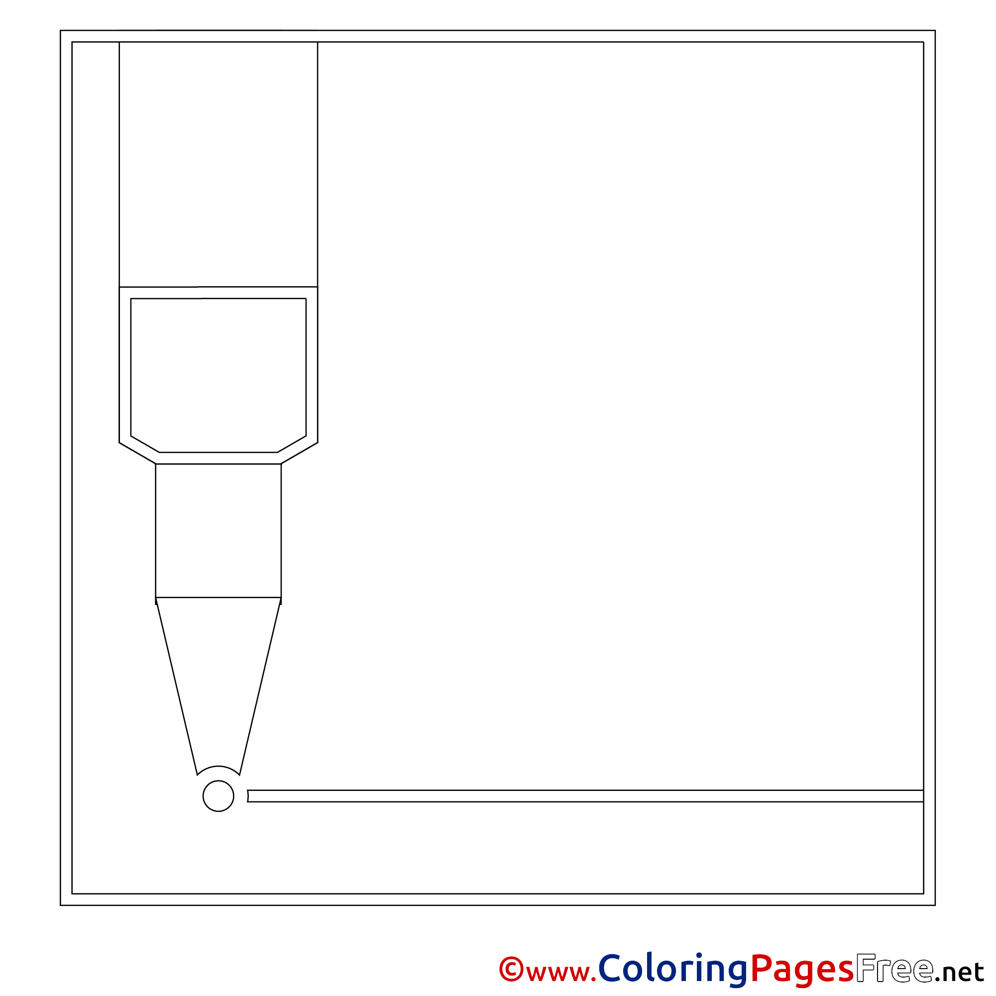 Marker for free Coloring Pages download