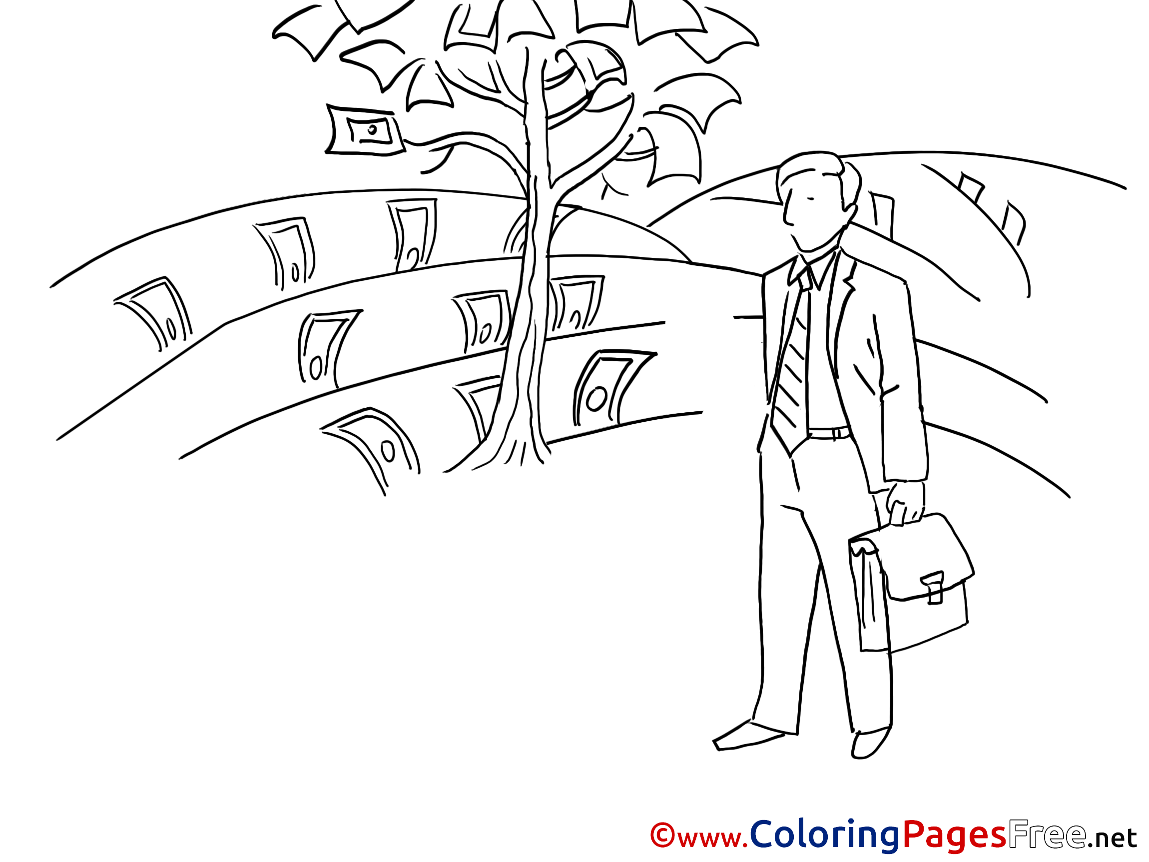 Free Printable Money Coloring Pages For Kids