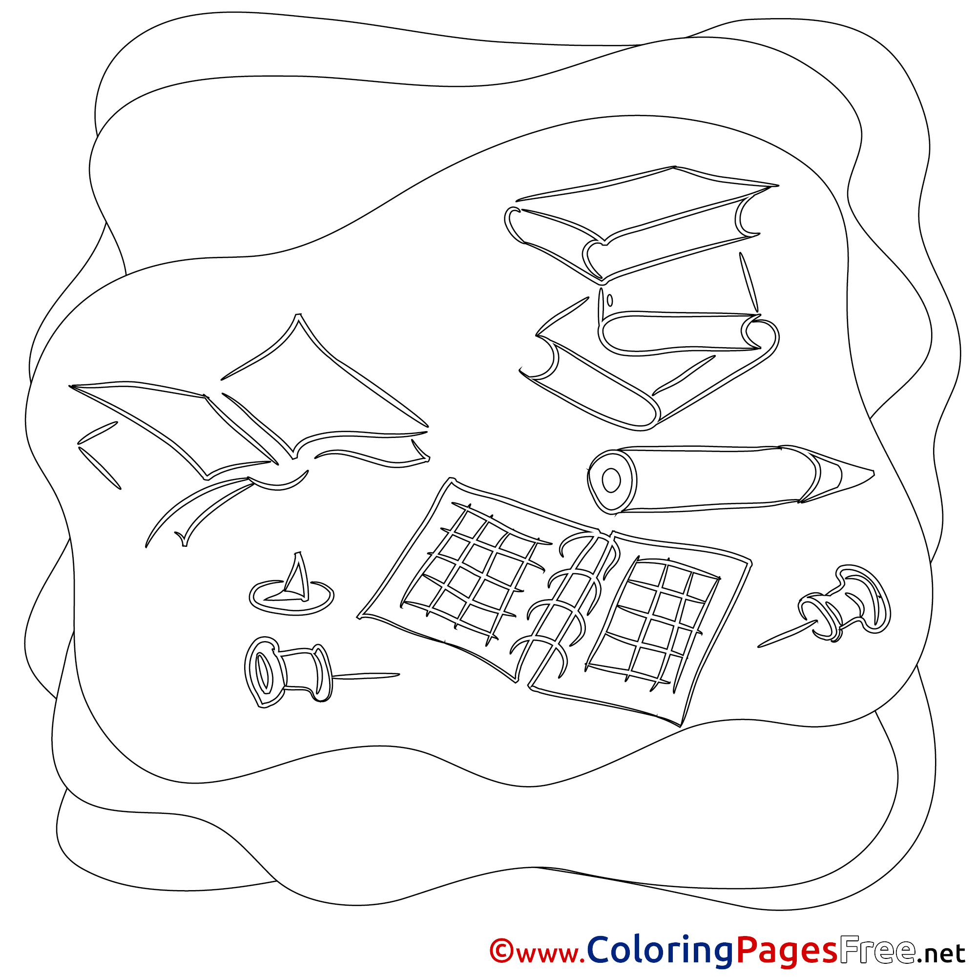 Work Colouring Sheet download free