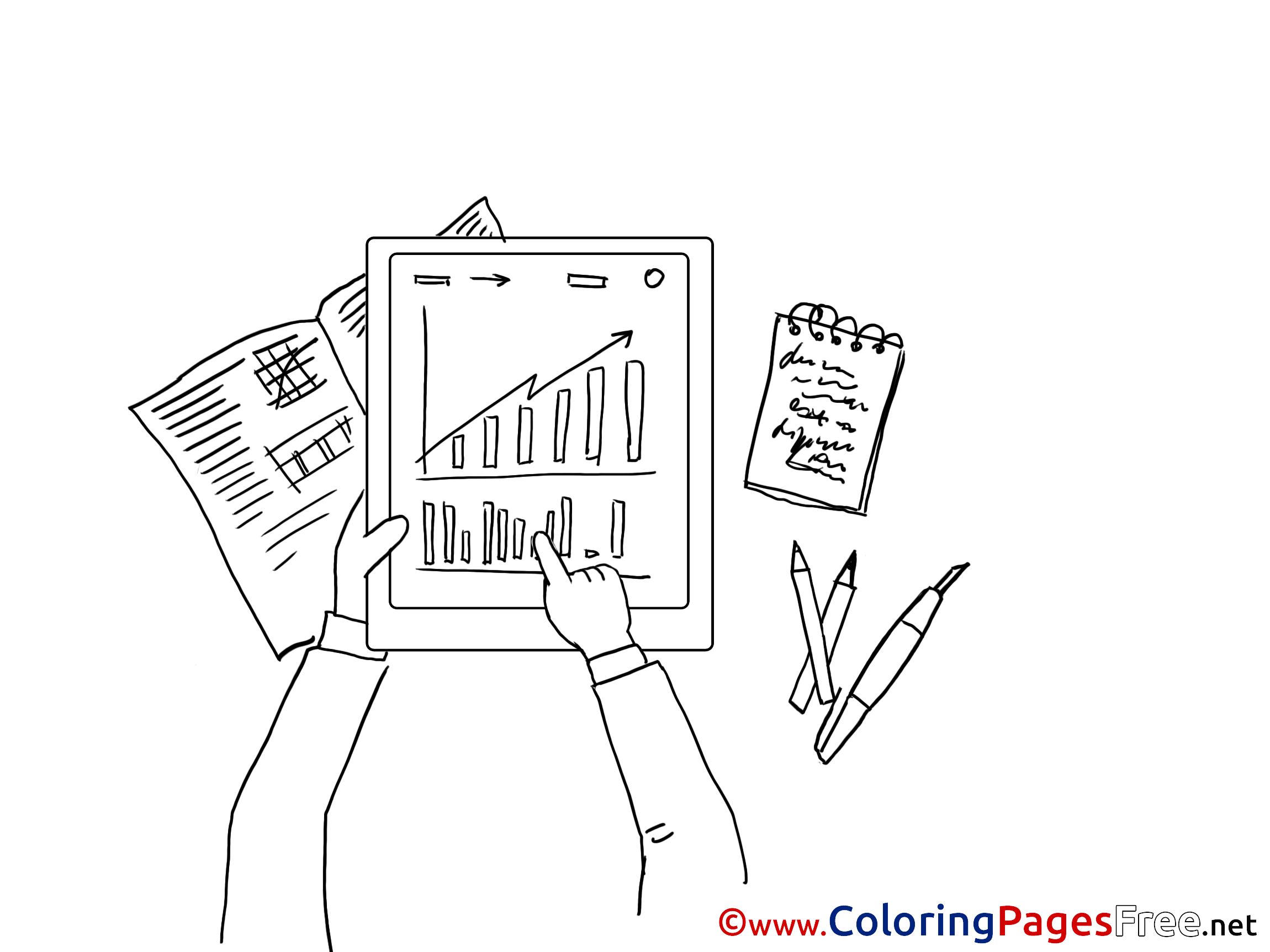 Work Diagram Children Coloring Pages free