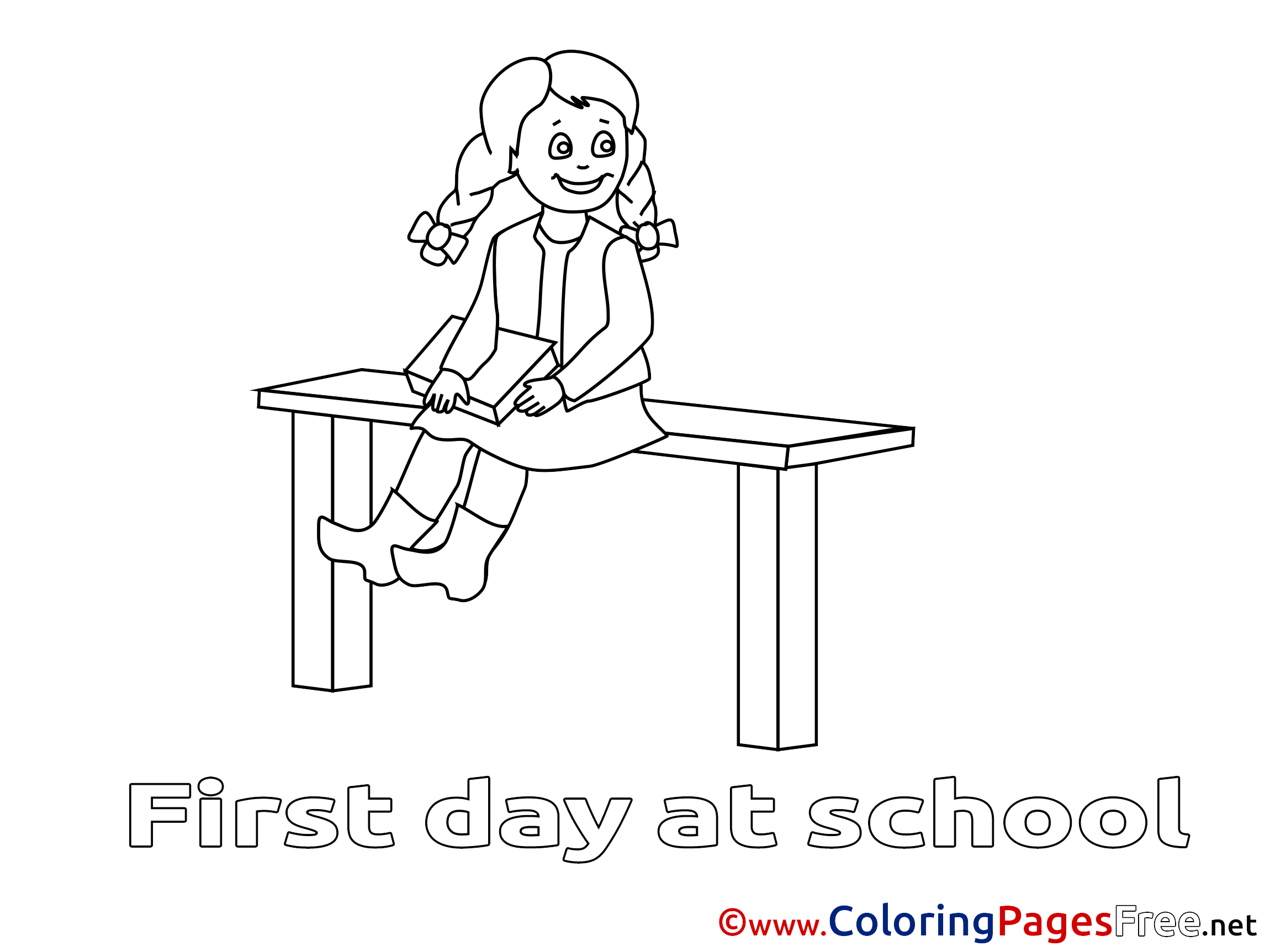 Sit Coloring Page