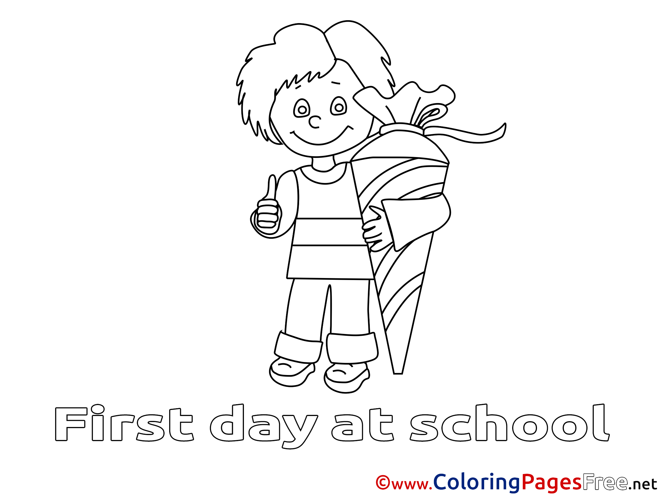 Printable Boy Coloring Pages for free School