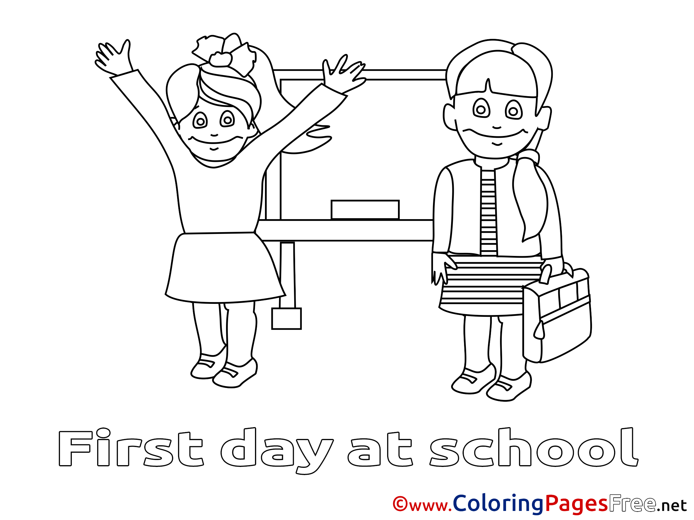 Students School Coloring Pages for free