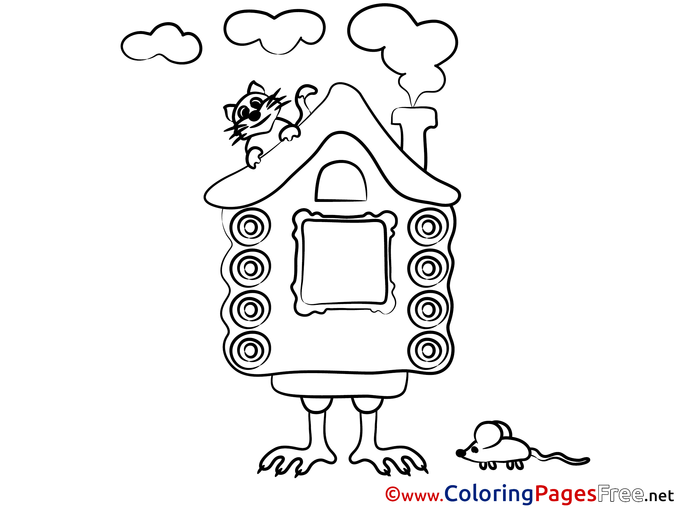 Chicken Leg Coloring Pages
