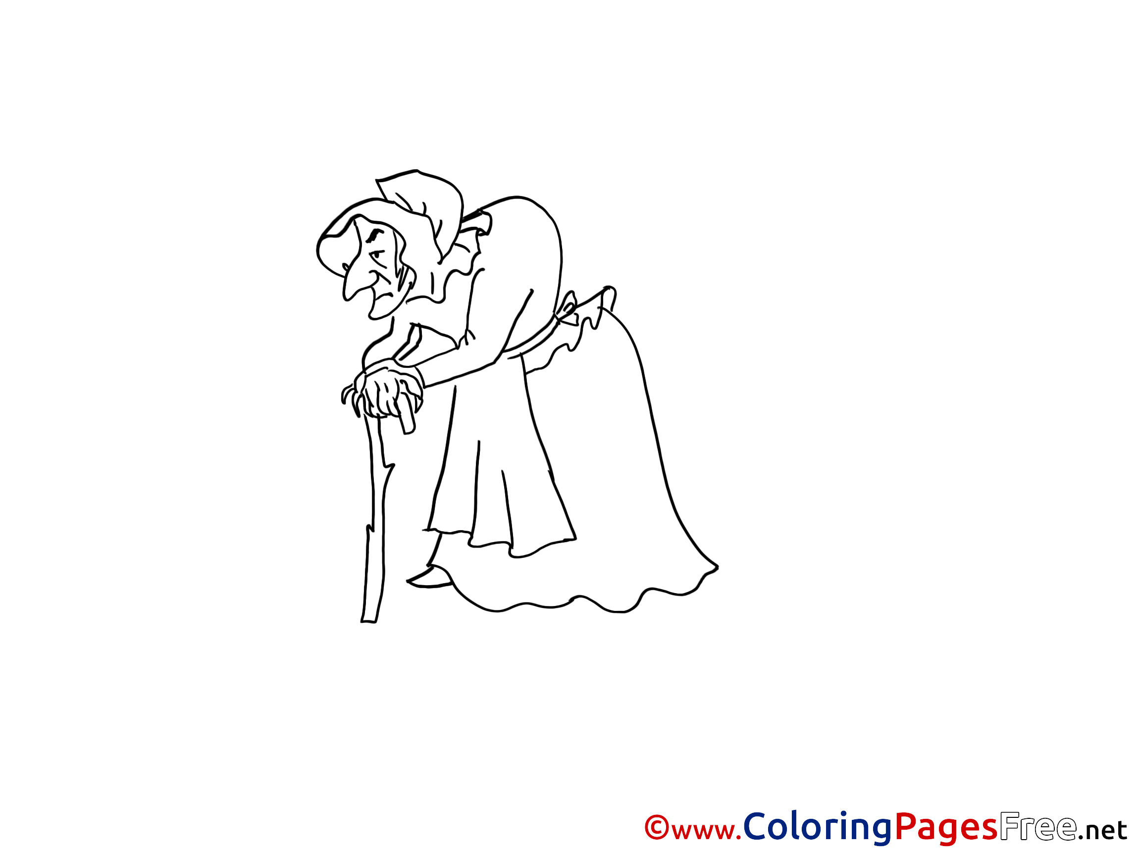 coloring pages of old ladies