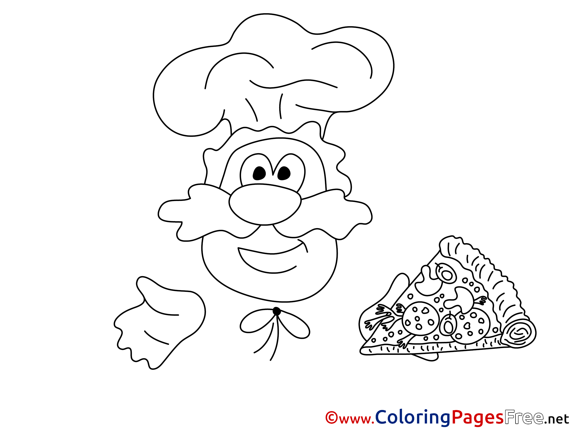 Cook Children Coloring Pages free