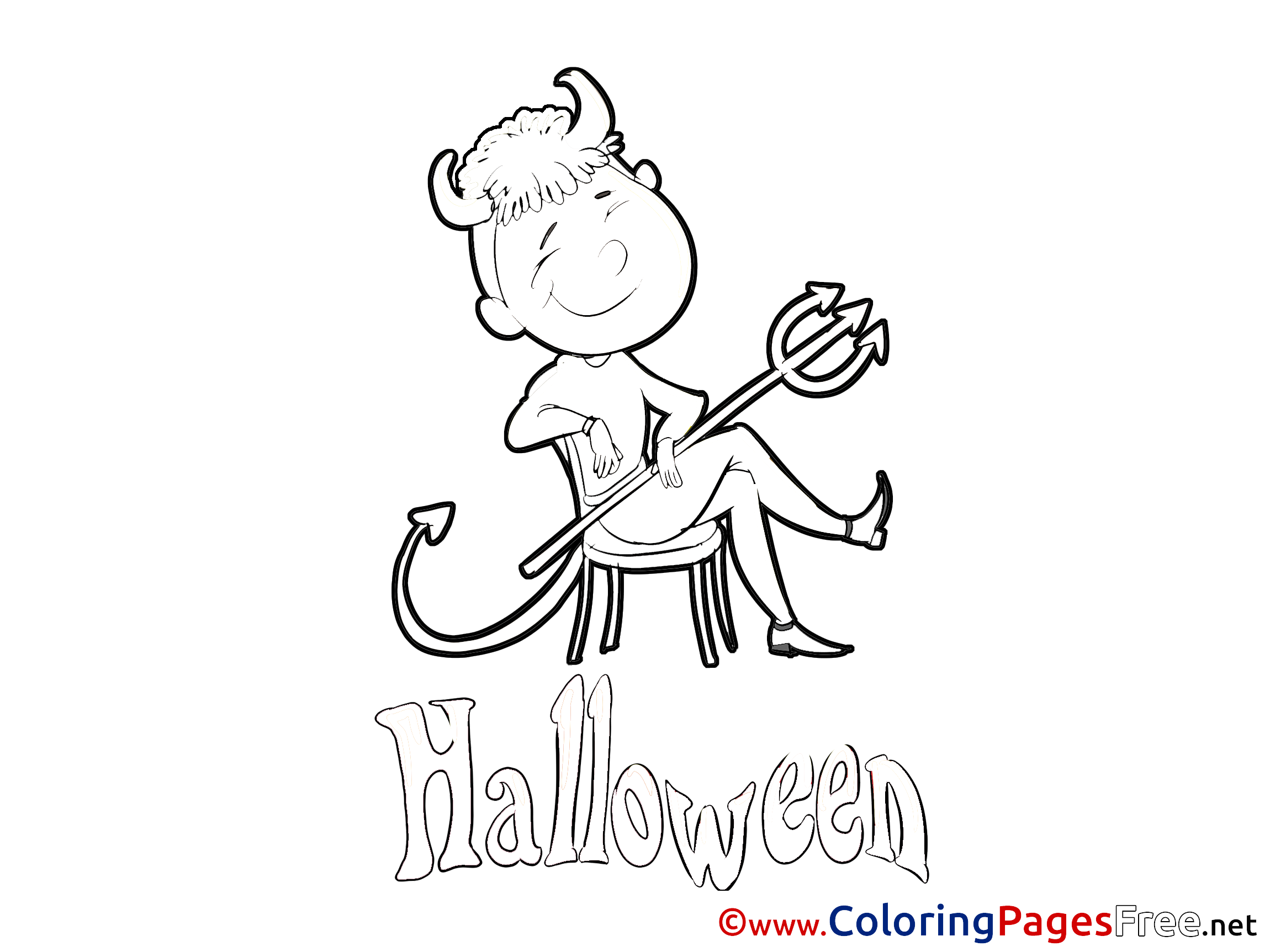 Sitting On The Chair Coloring Pages