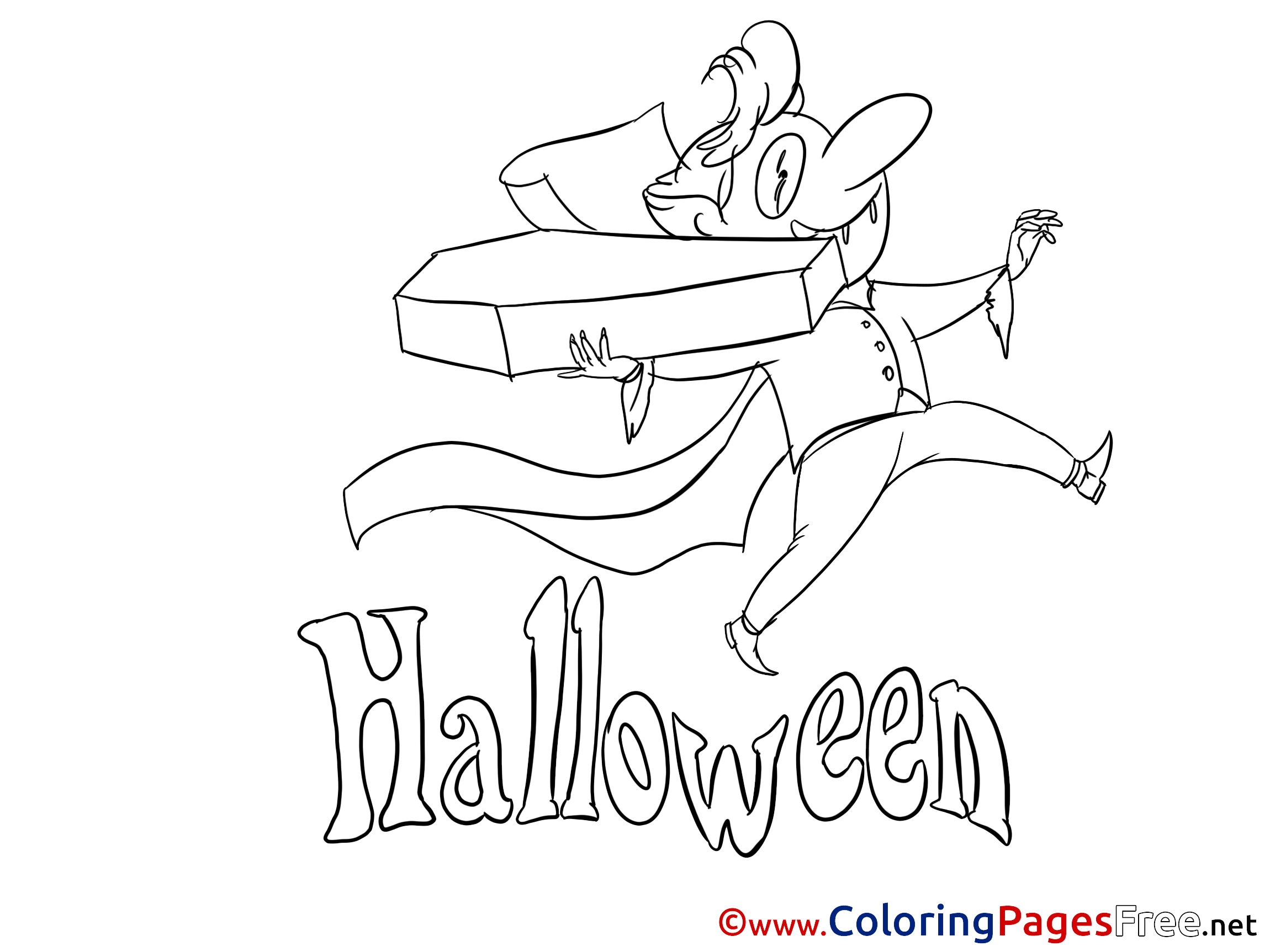 coffin coloring pages