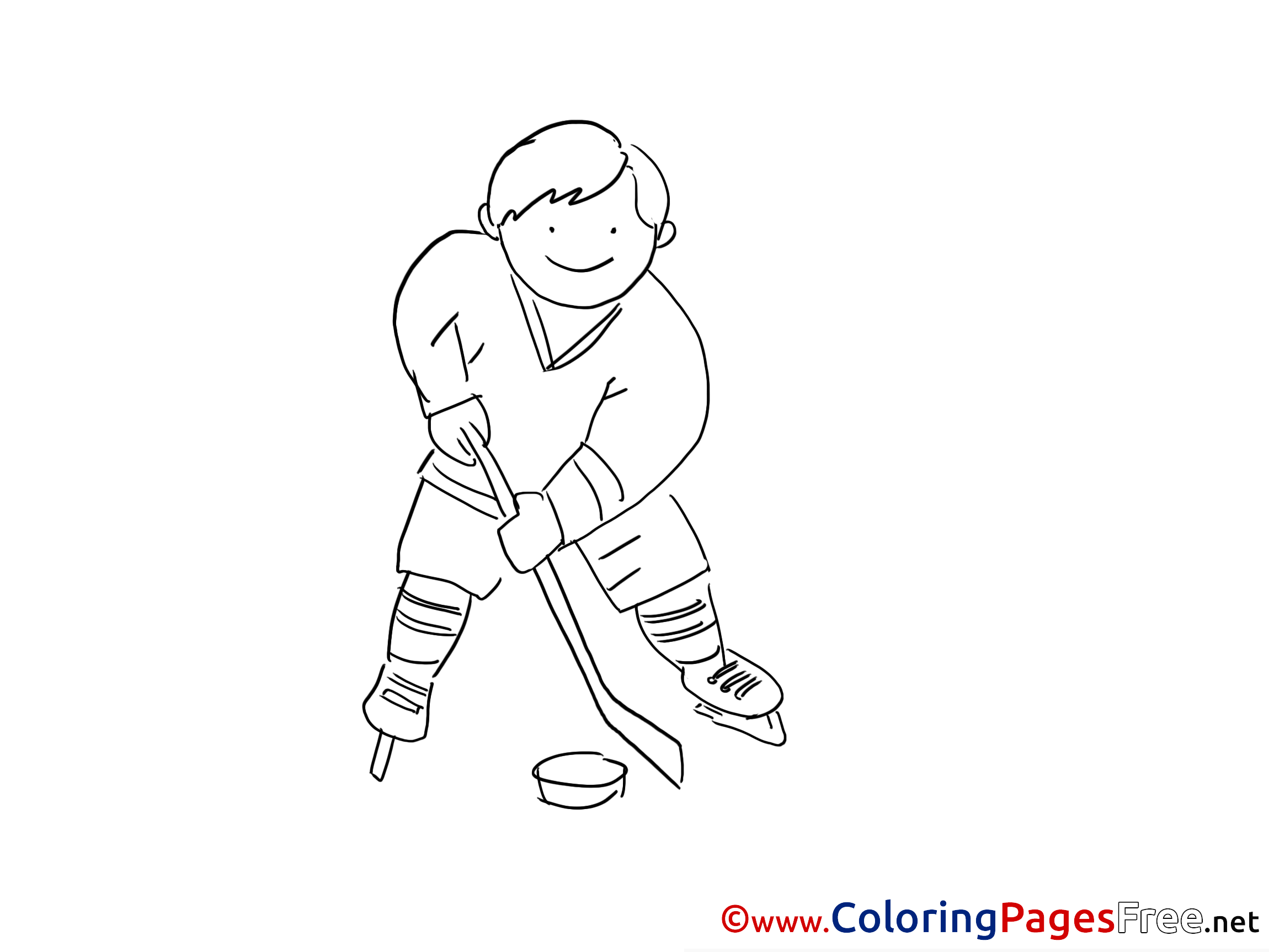 ice hockey goalie coloring pages