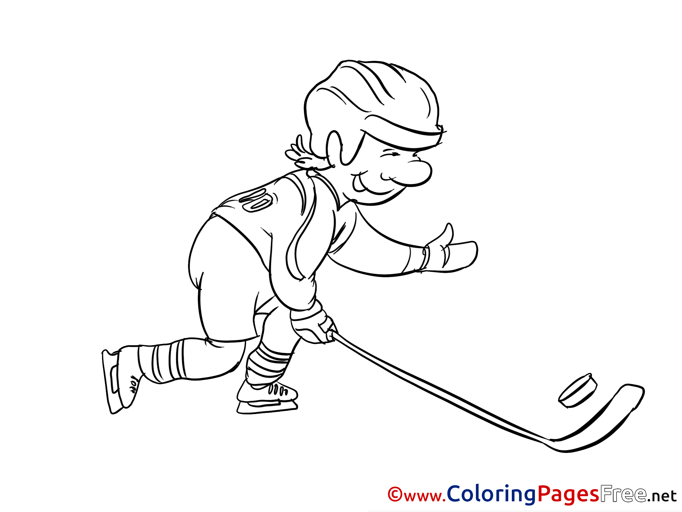 hockey coloring pages goalie