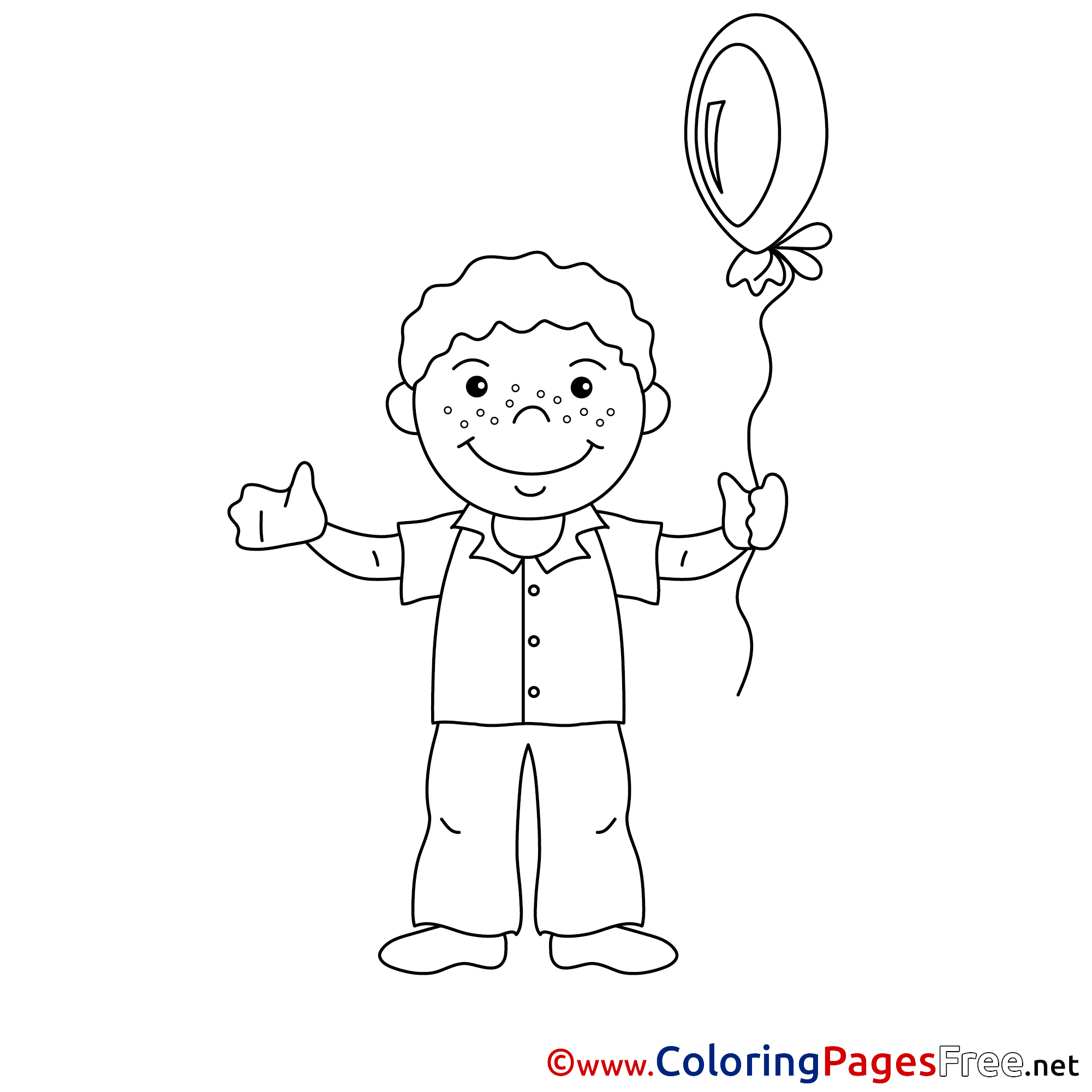 balloon boy coloring pages