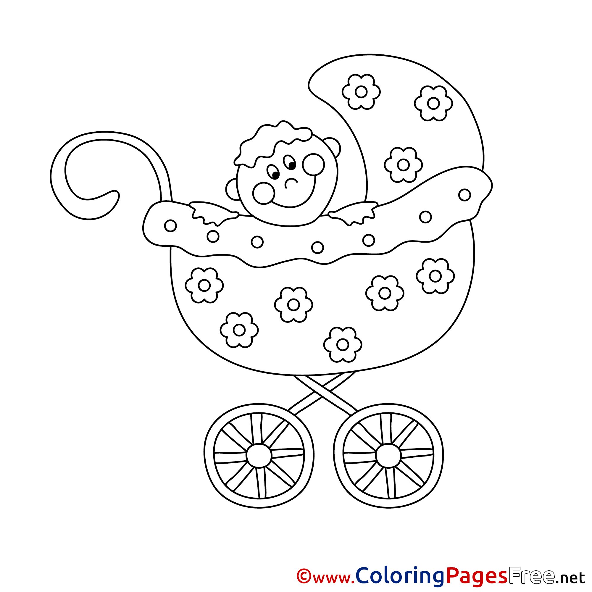 pram coloring pages