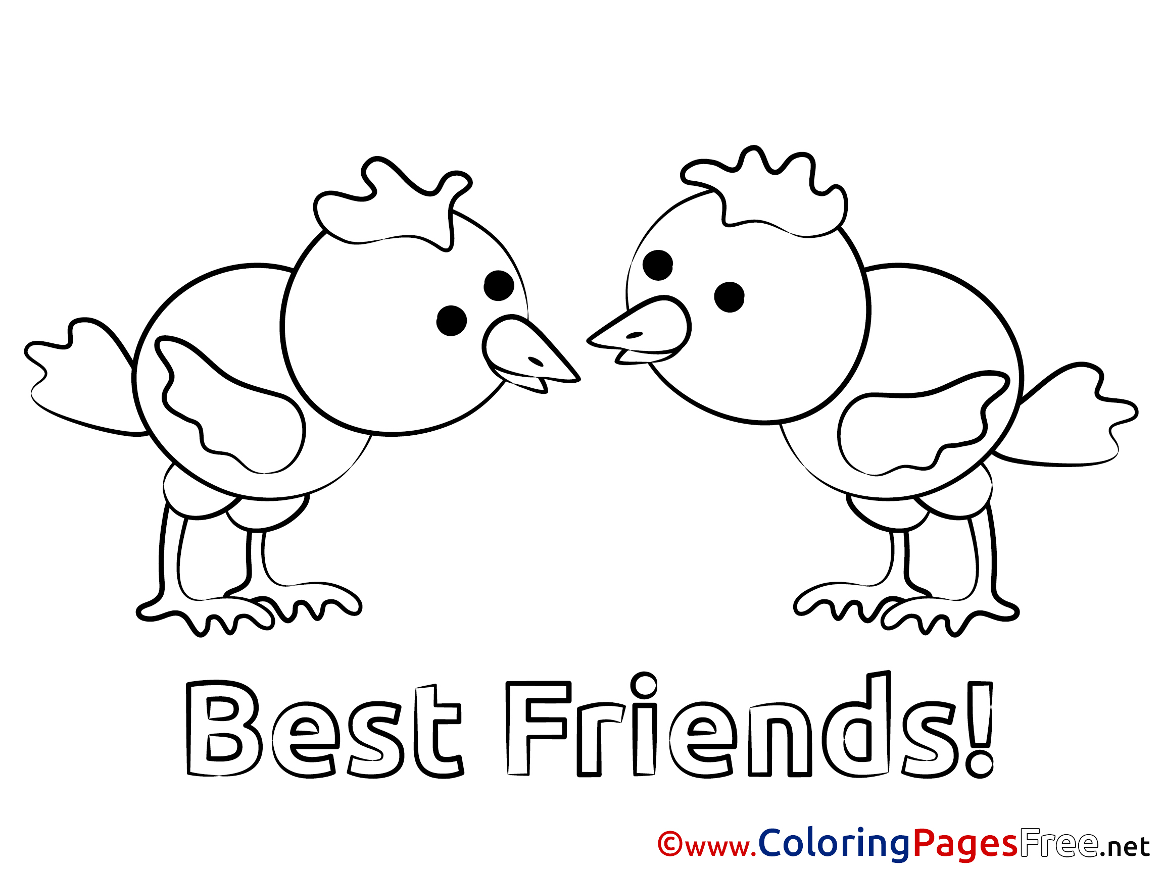 three french hens coloring page