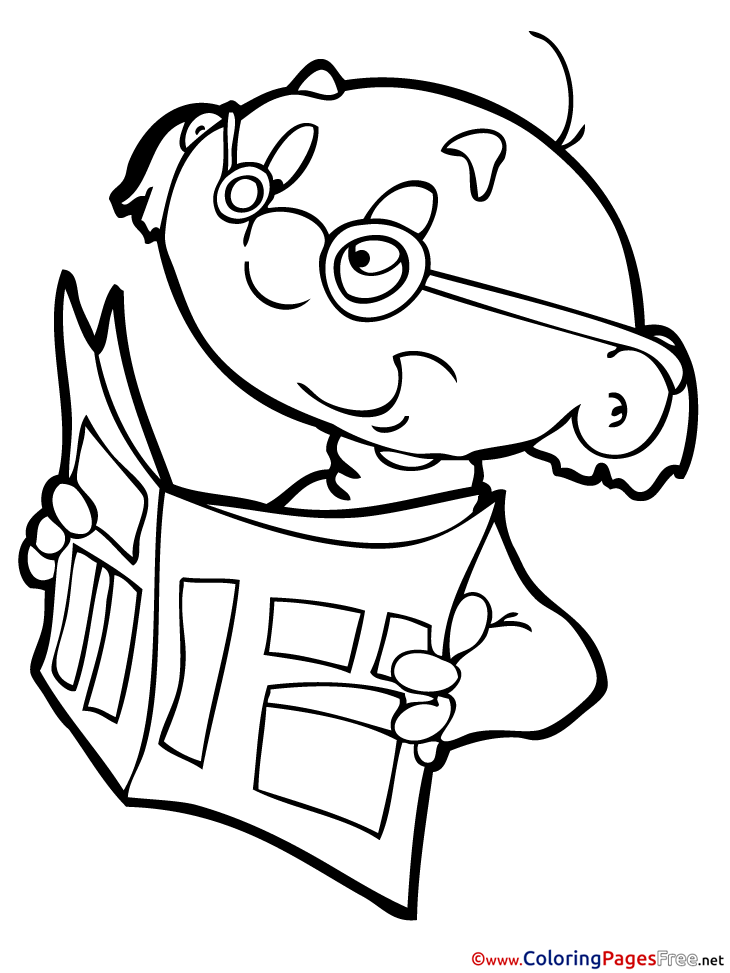 newspaper coloring pages