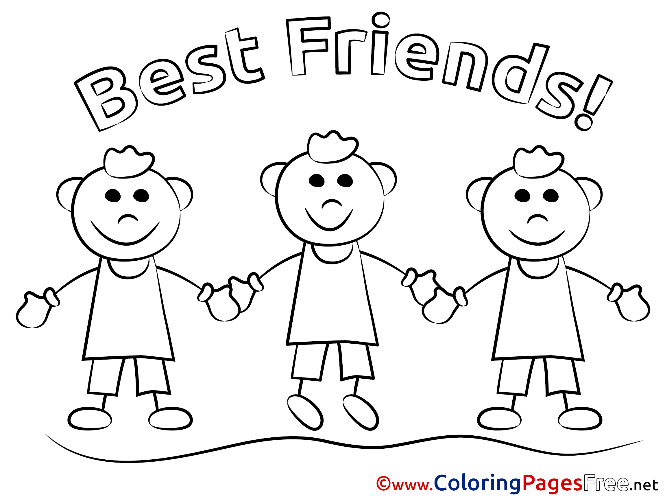 Printable Coloring Sheets Friends download
