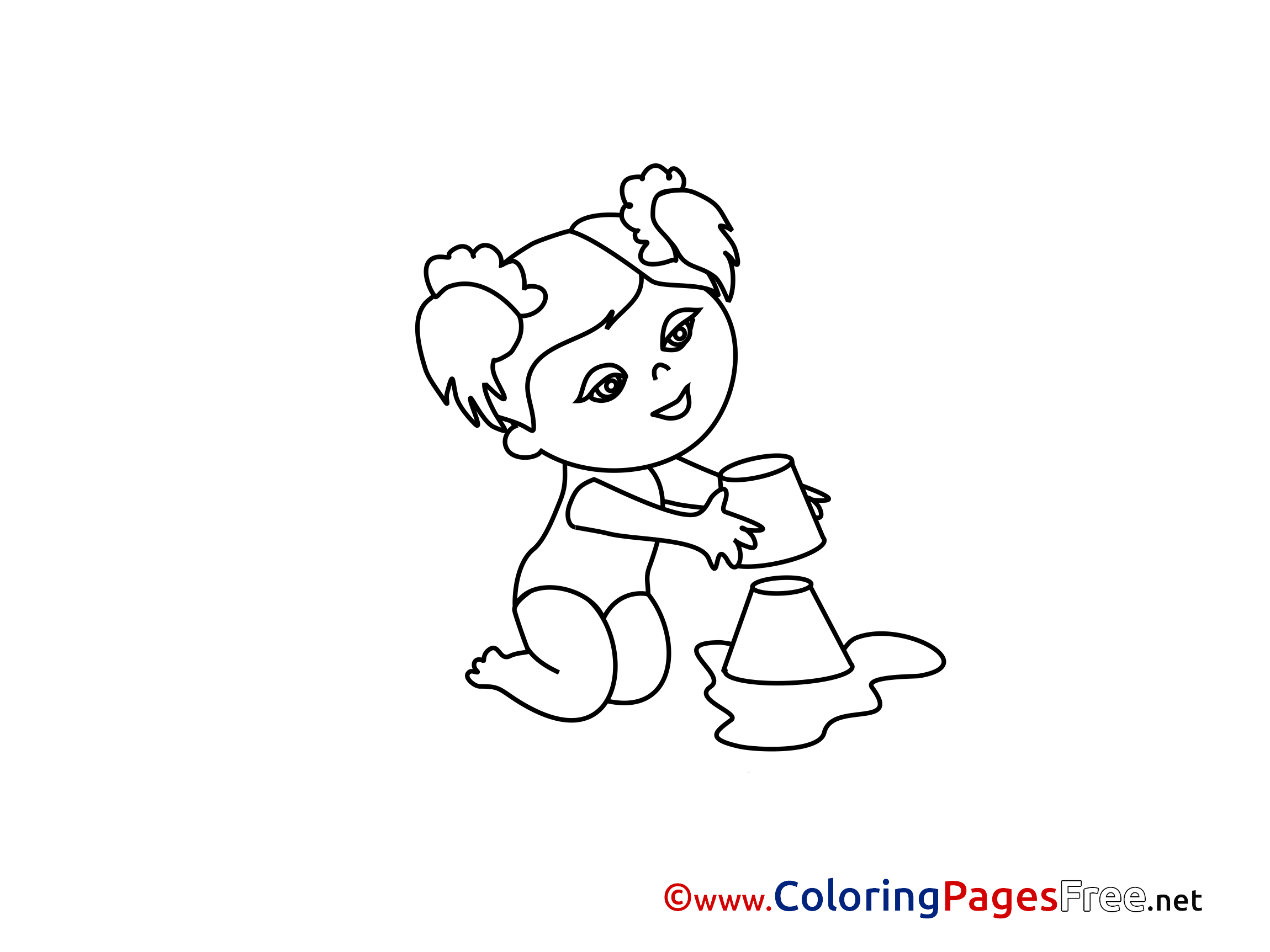Sandbox Coloring Sketch Coloring Page