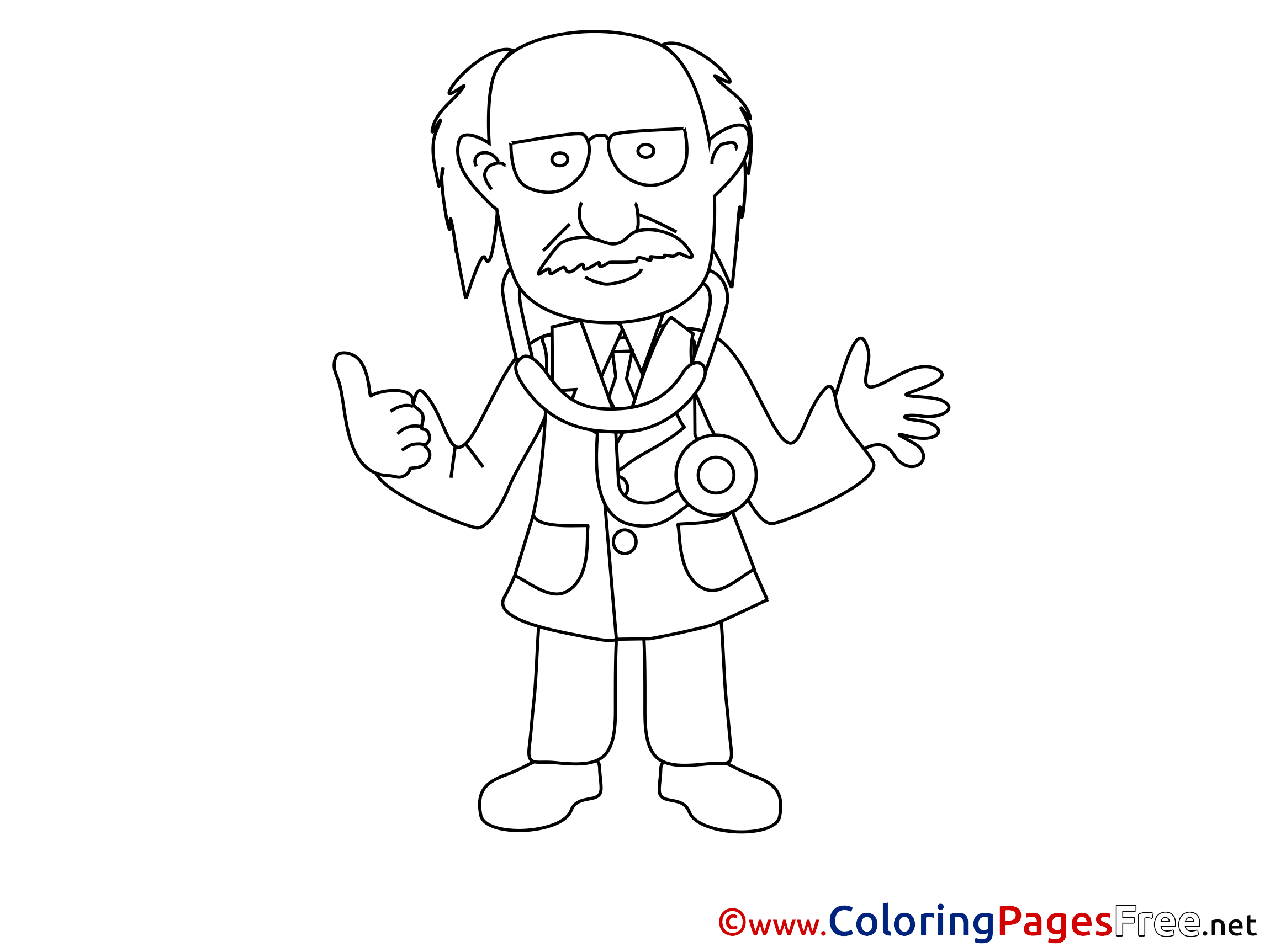 pediatrician coloring pages