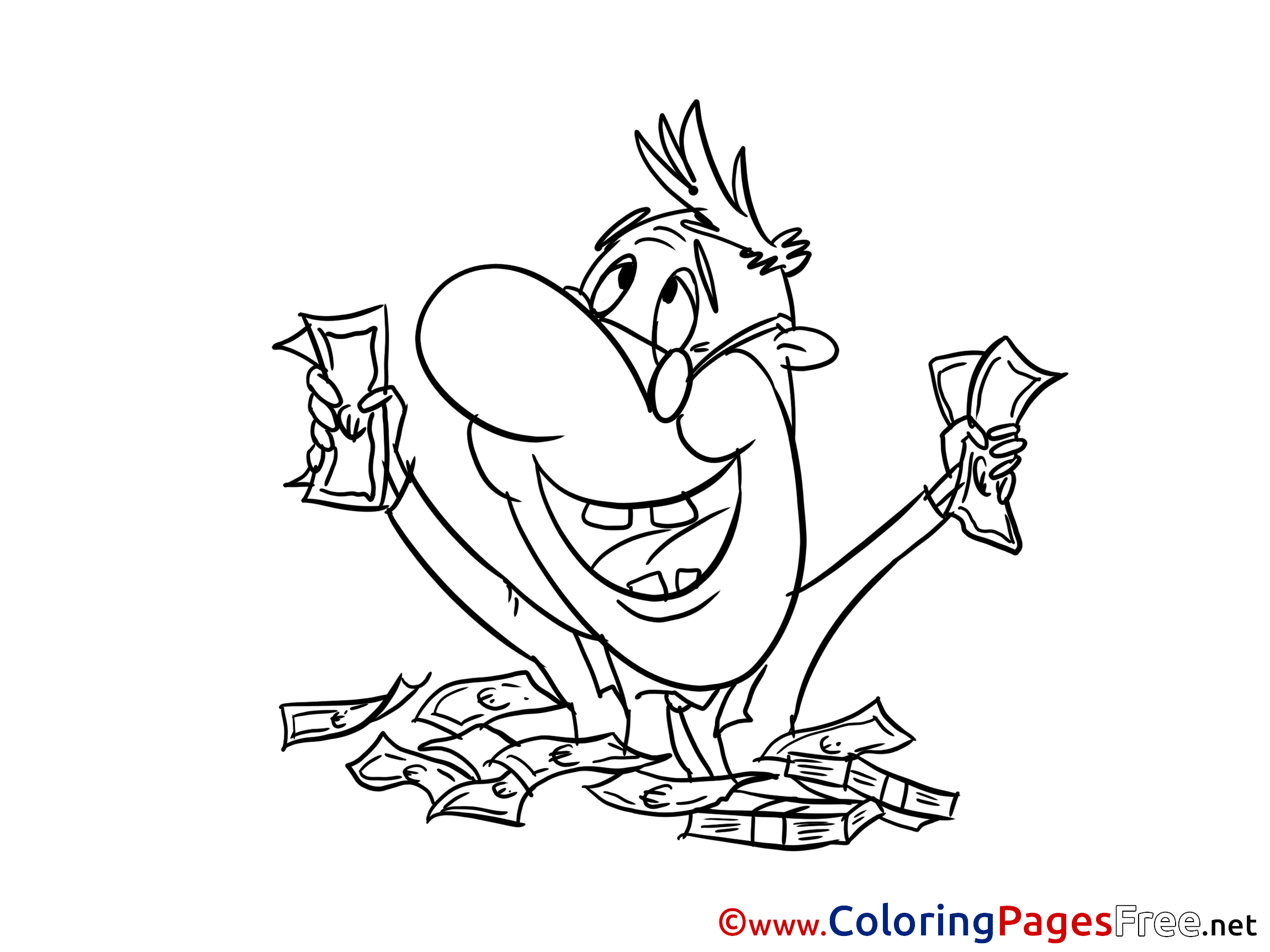 Banker Coloring Sheets download free