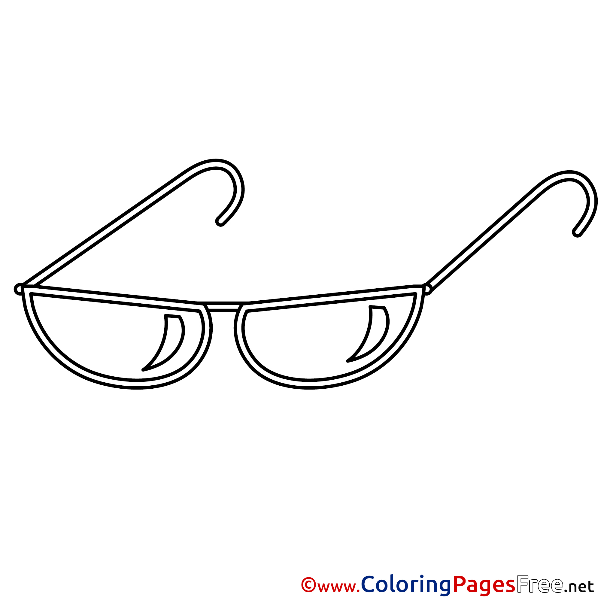 sunglasses coloring pages free