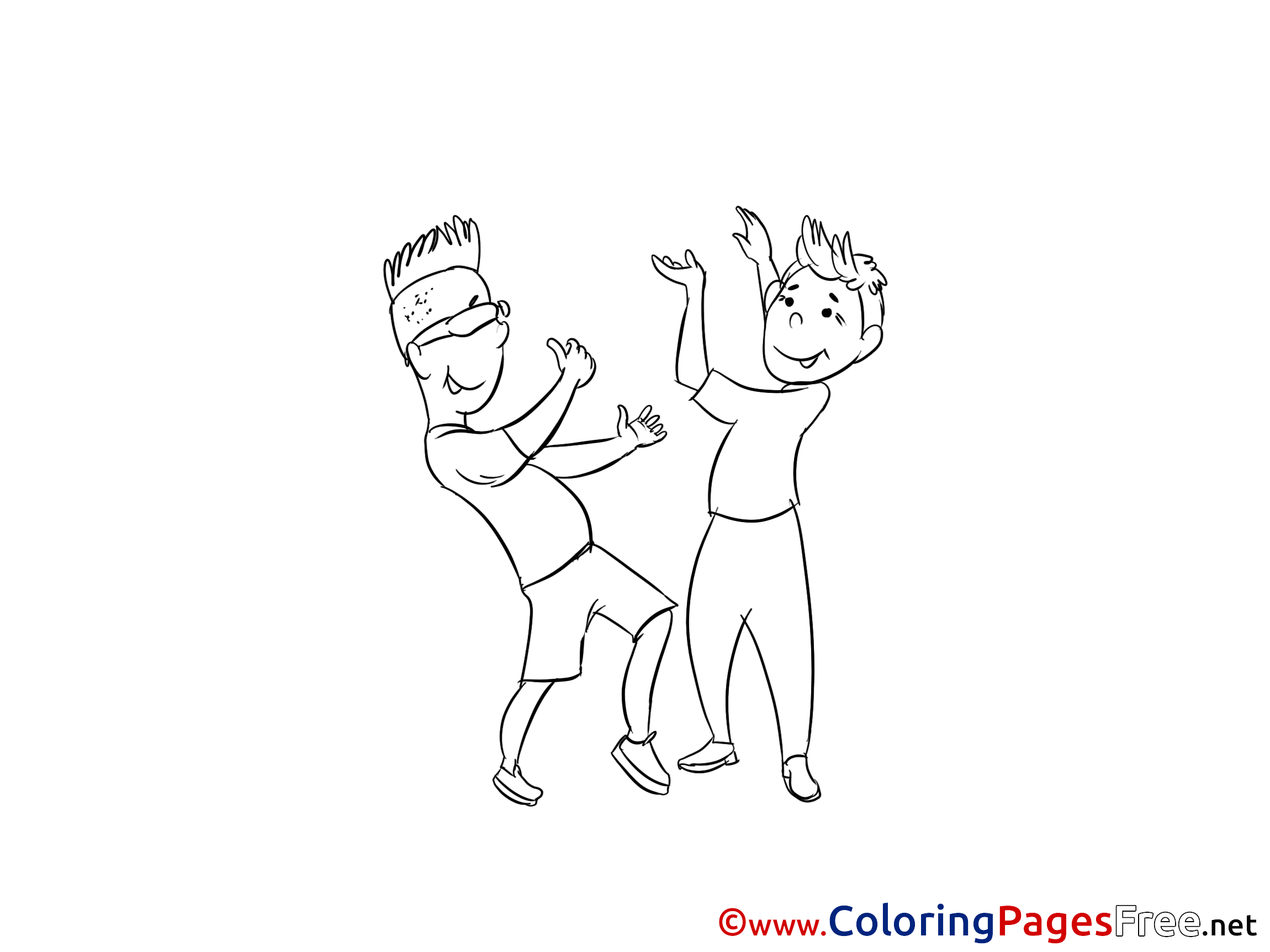Boy Dancer Coloring Page Fortnite Dancer Dab Printable Coloring Page