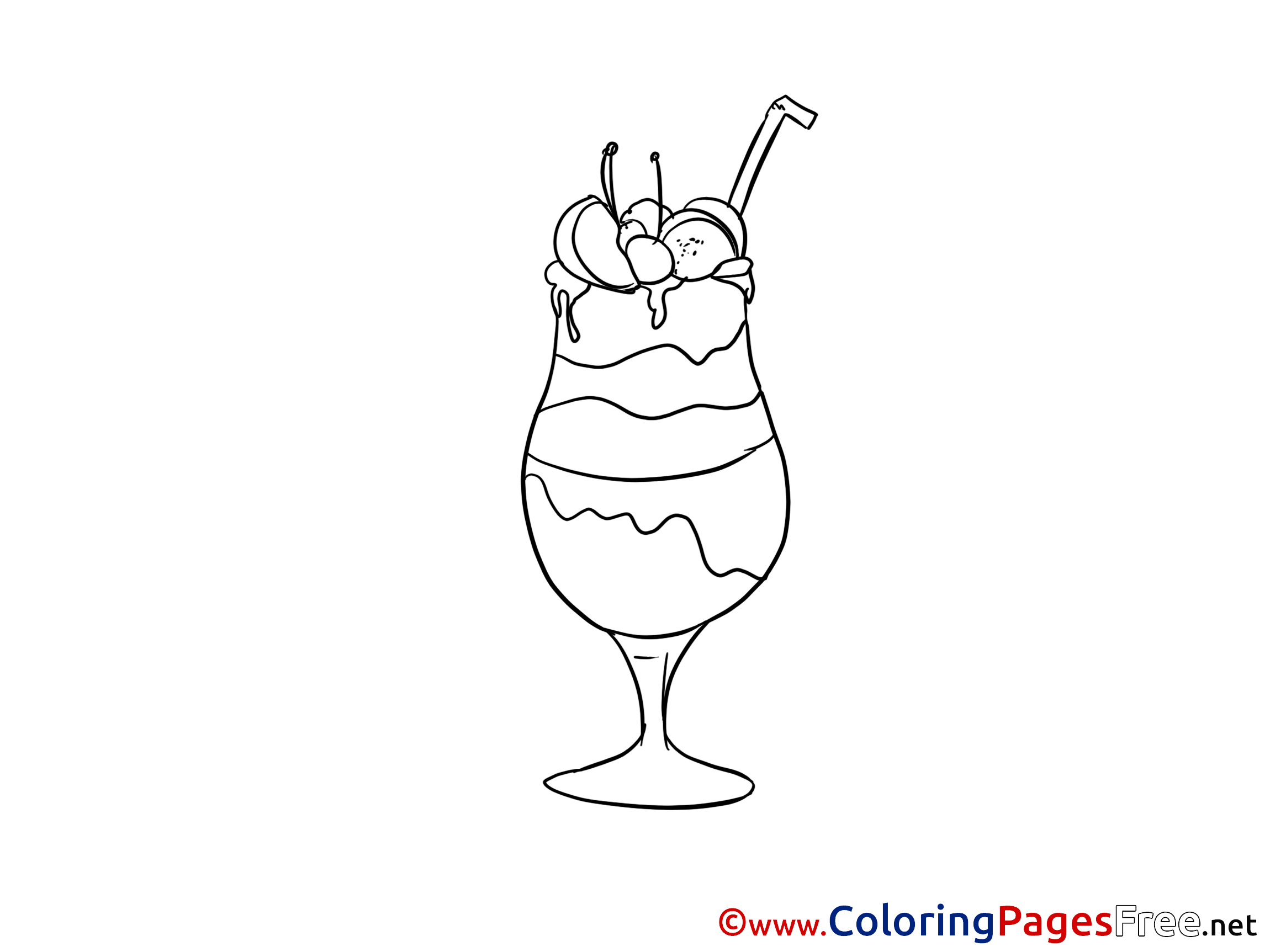 Cocktail for Kids printable Party Colouring Page