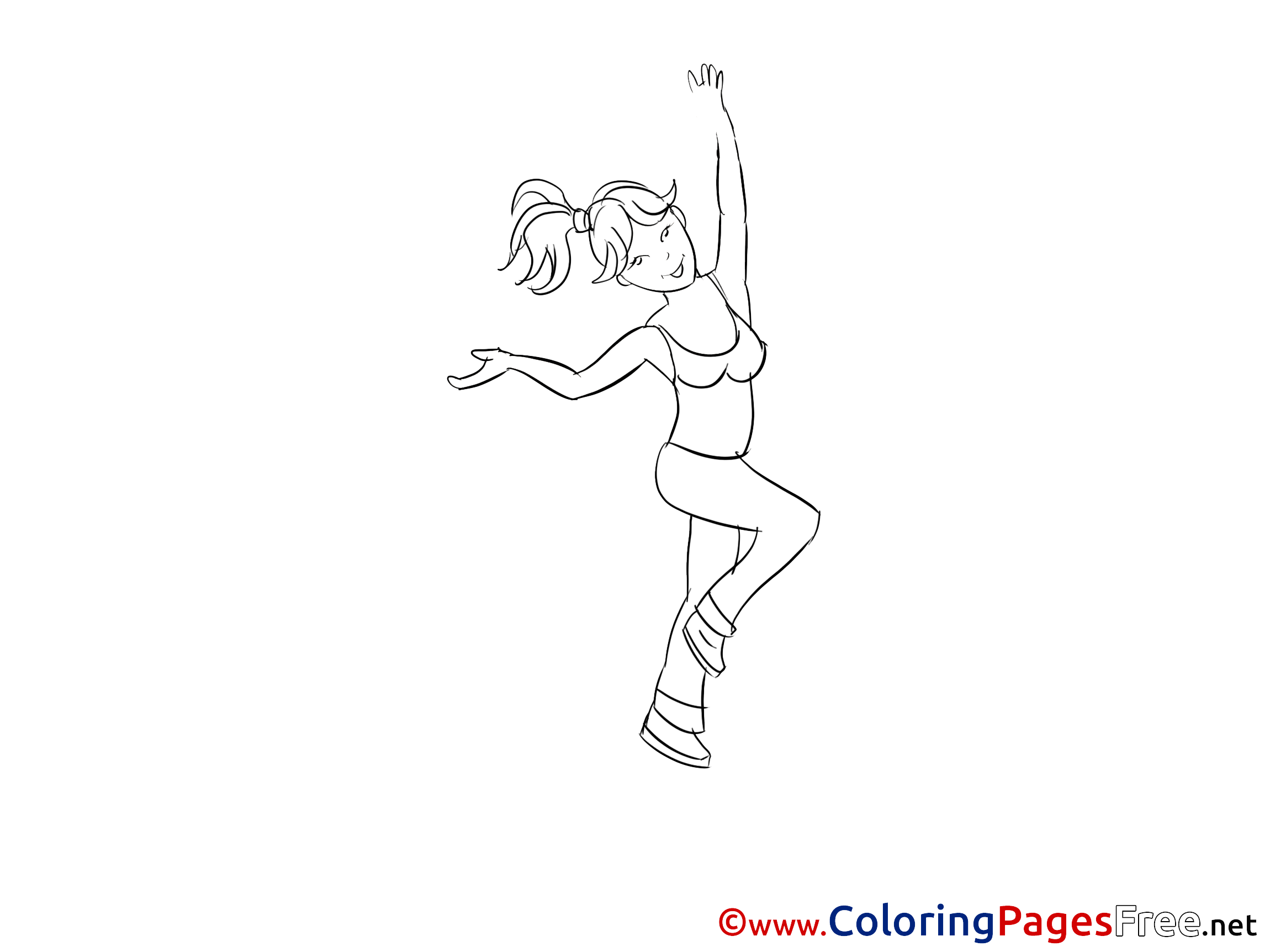 Dance Party Coloring Page