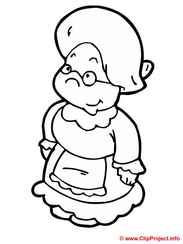grandmother coloring sheet