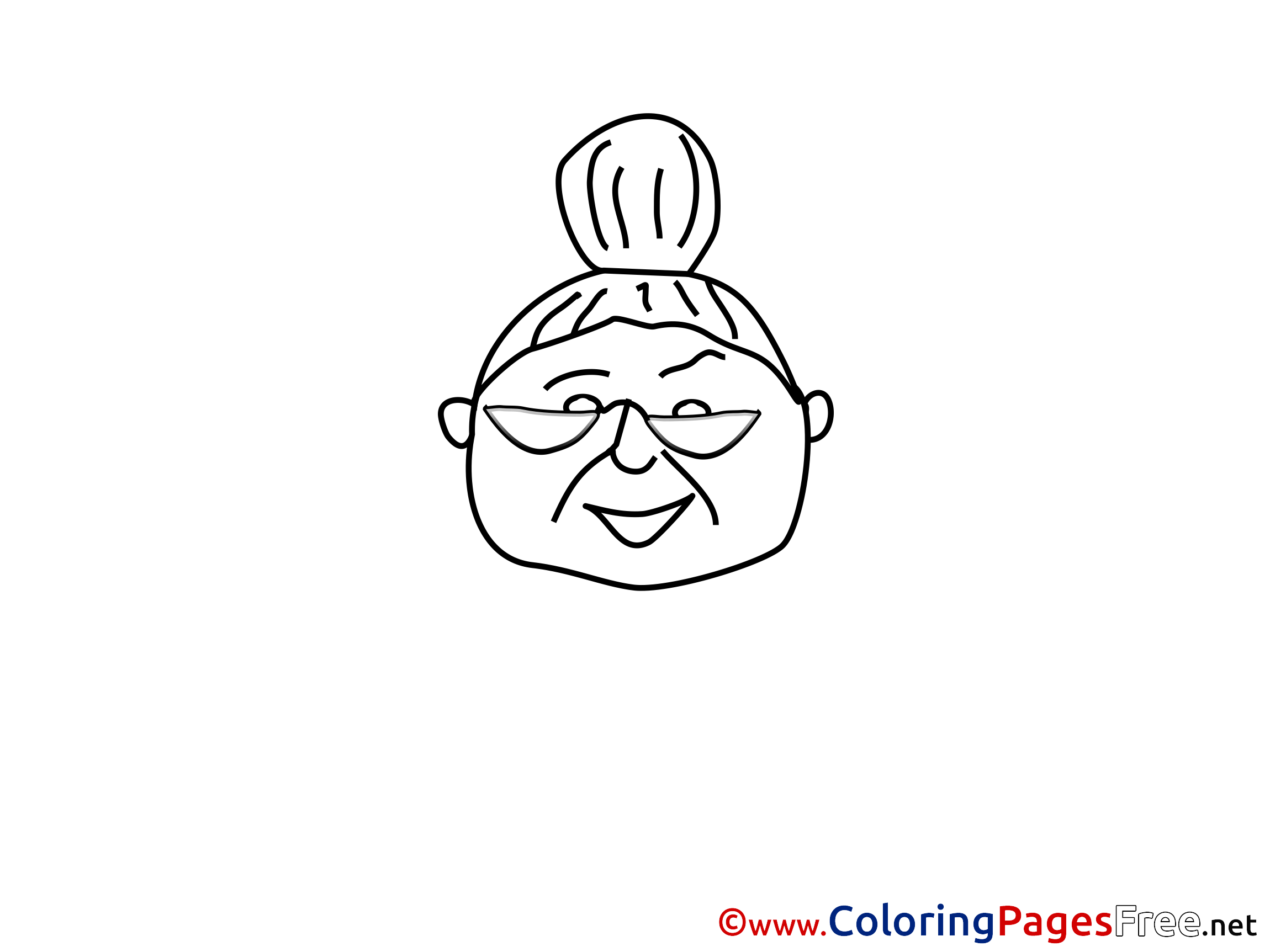 grandmother coloring pages printable