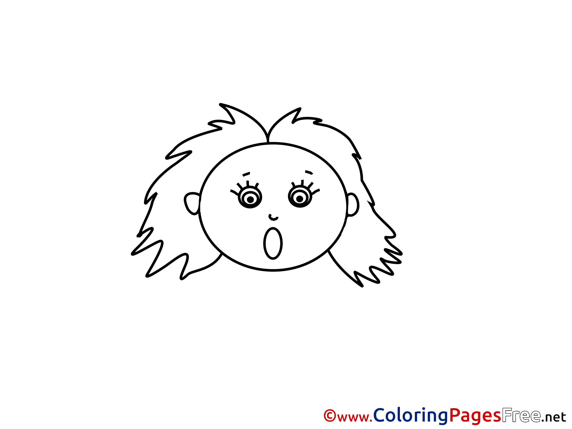 Coloring Surprised Pages Large Printable Edupics Sketch Coloring Page
