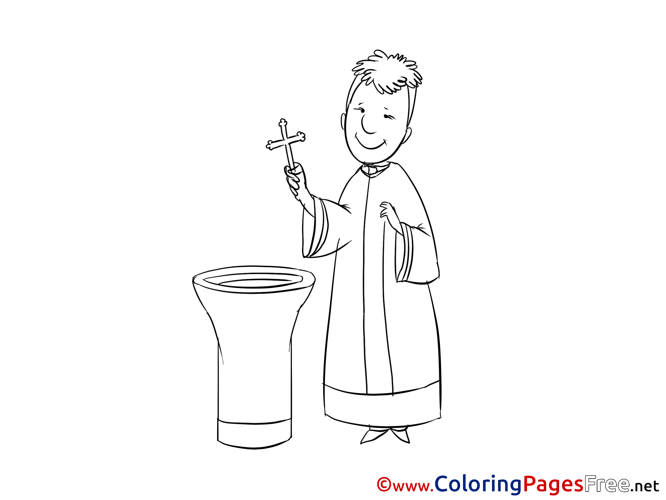priest coloring pages printable