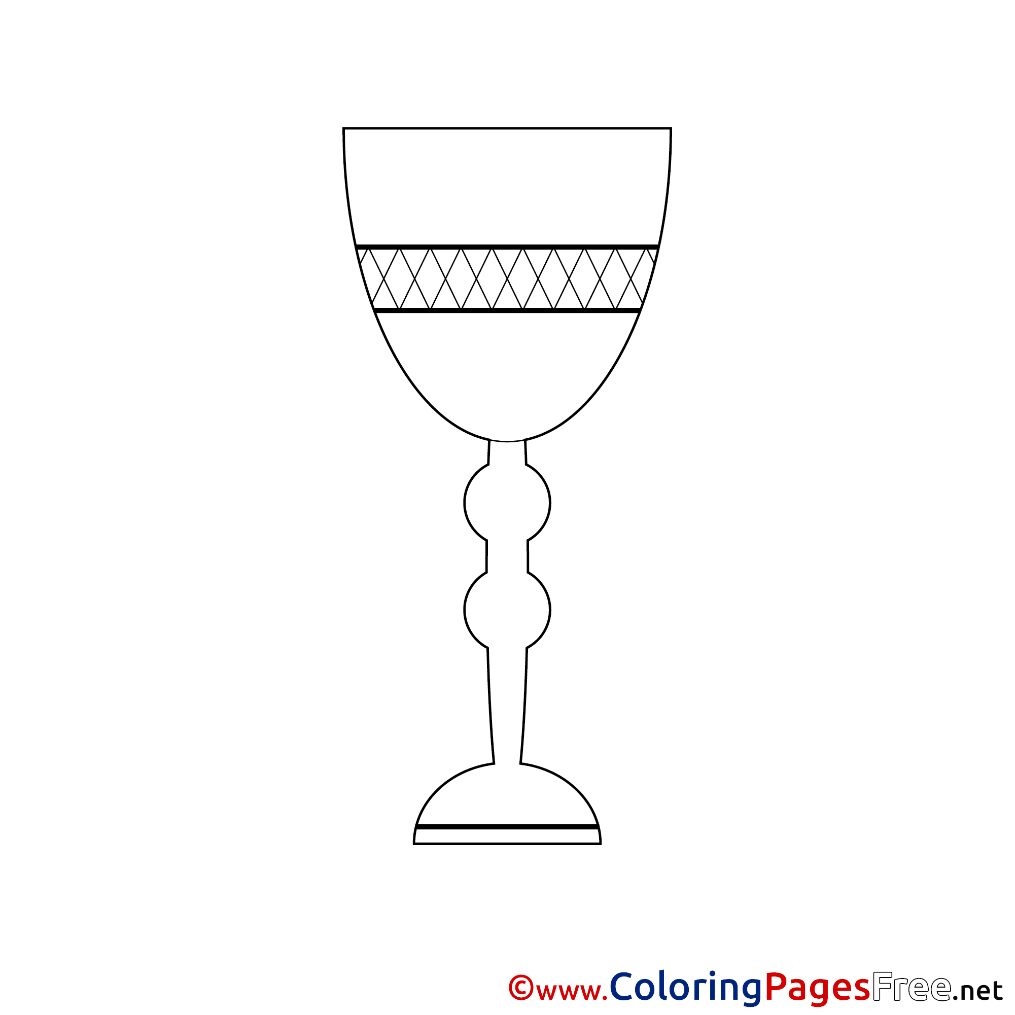 wine glass coloring sheet
