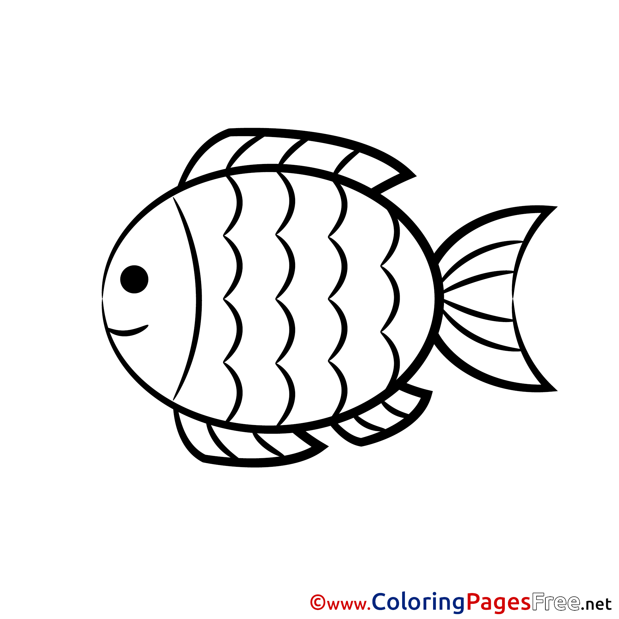 Fish Kids Communion Coloring Pages