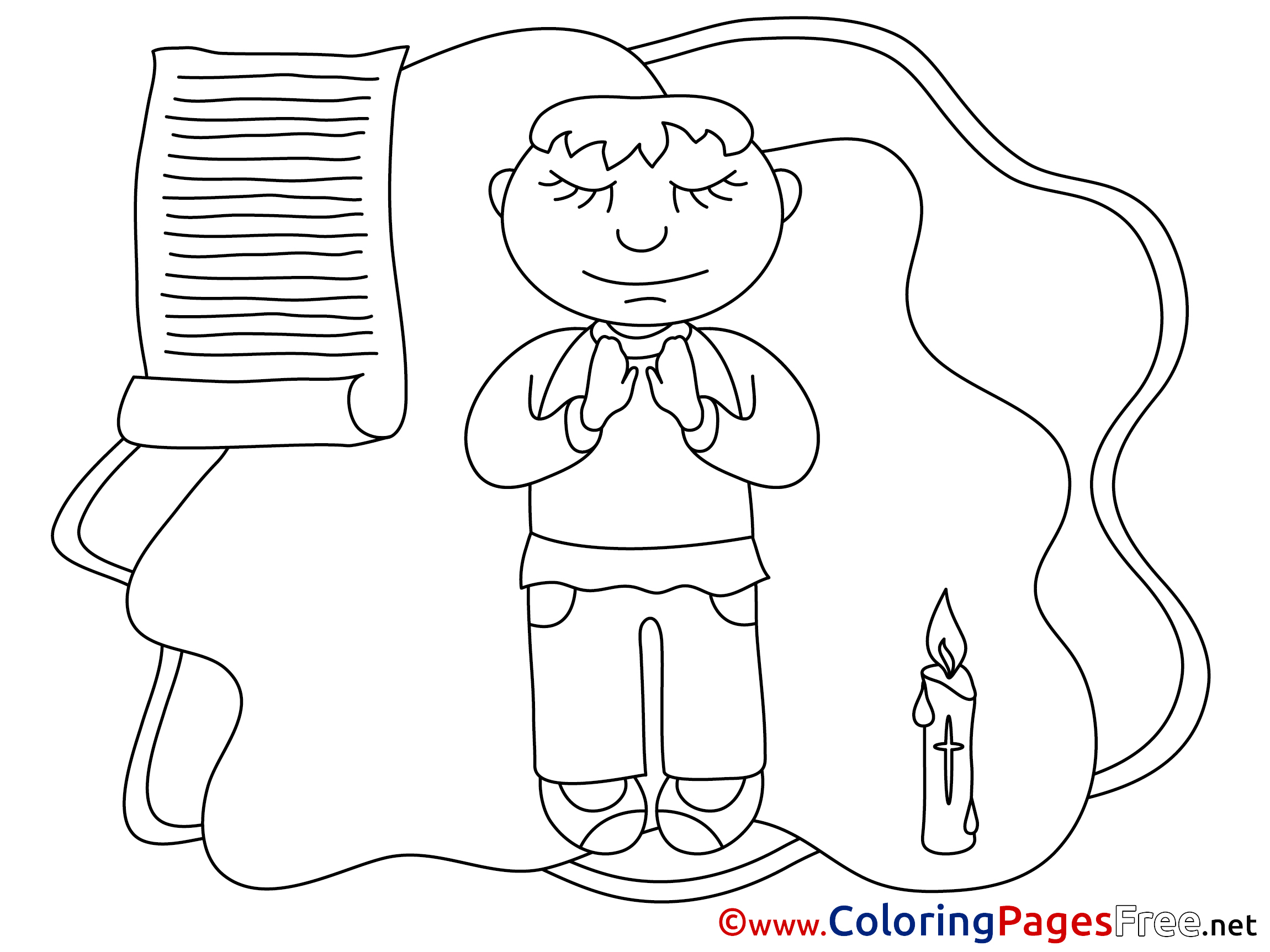 Coloring Priest Sheet Pages Color Printable Getcolorings Christian ...