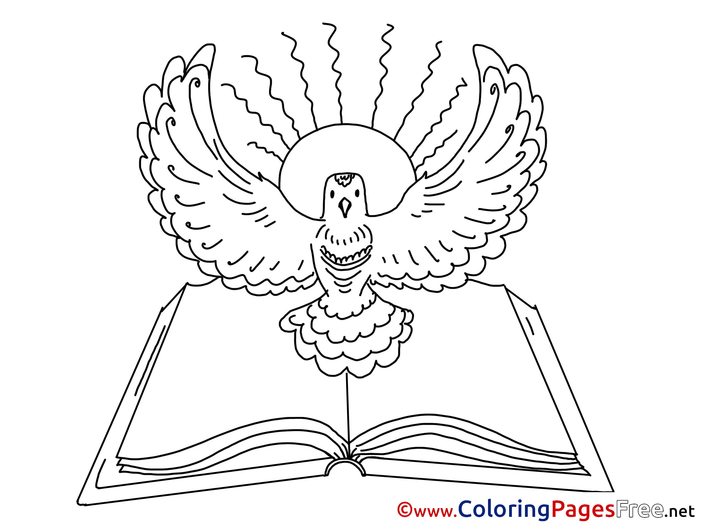 pentecost coloring page free printable