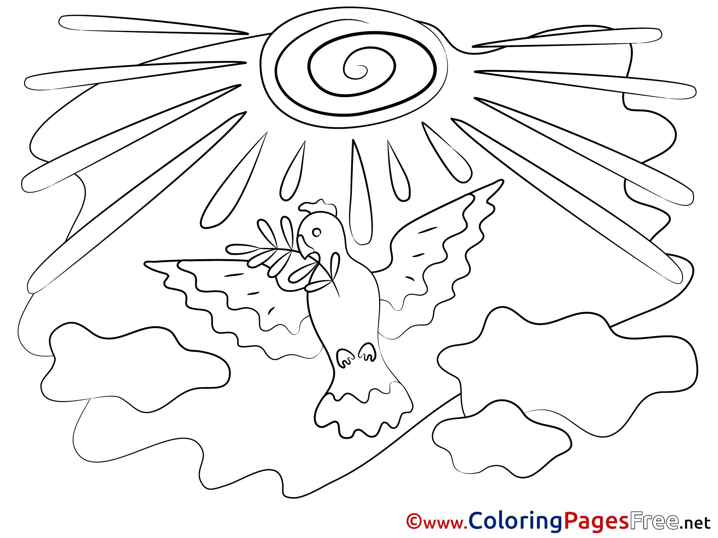 Pentecost Clipart Sunday Pentecostal Church Clip Symbols Dove Spirit ...