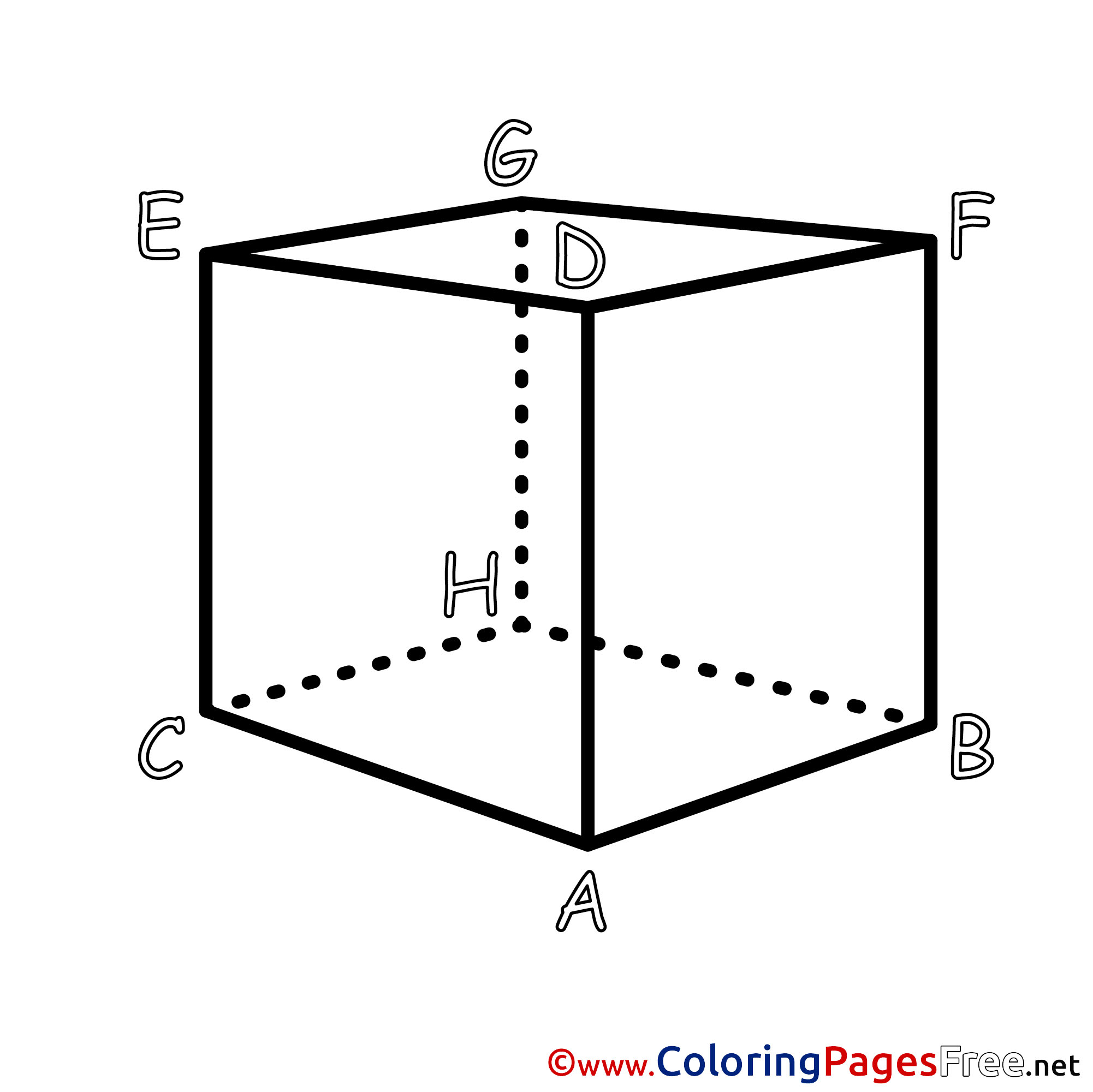 Geometry Cube free printable Coloring Sheets