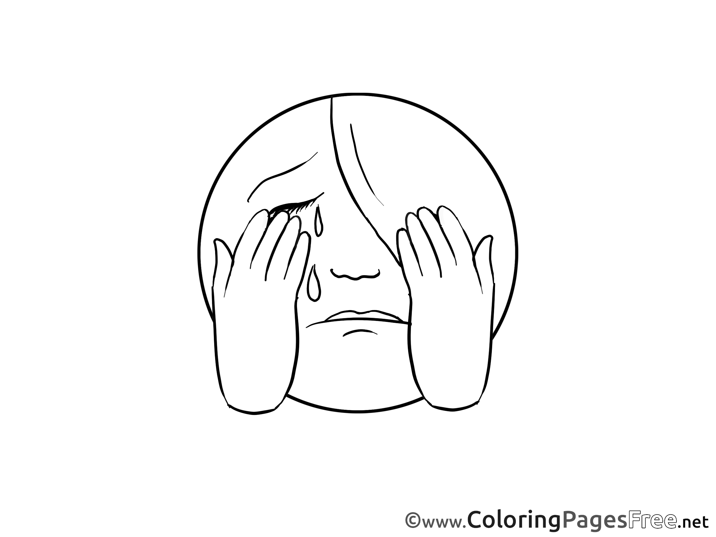 Cry Smiles free Coloring Pages