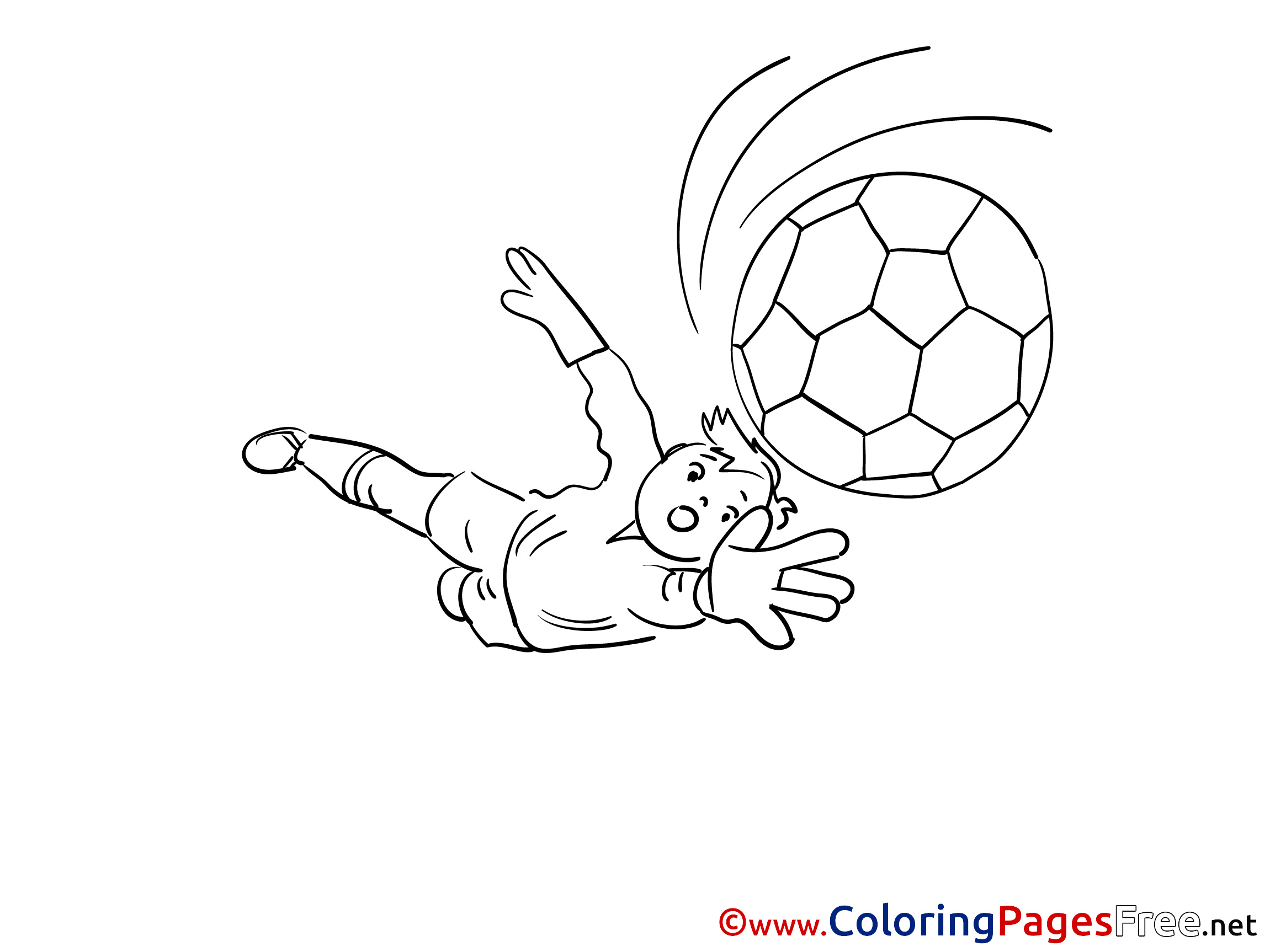 Soccer Goal Coloring Pages