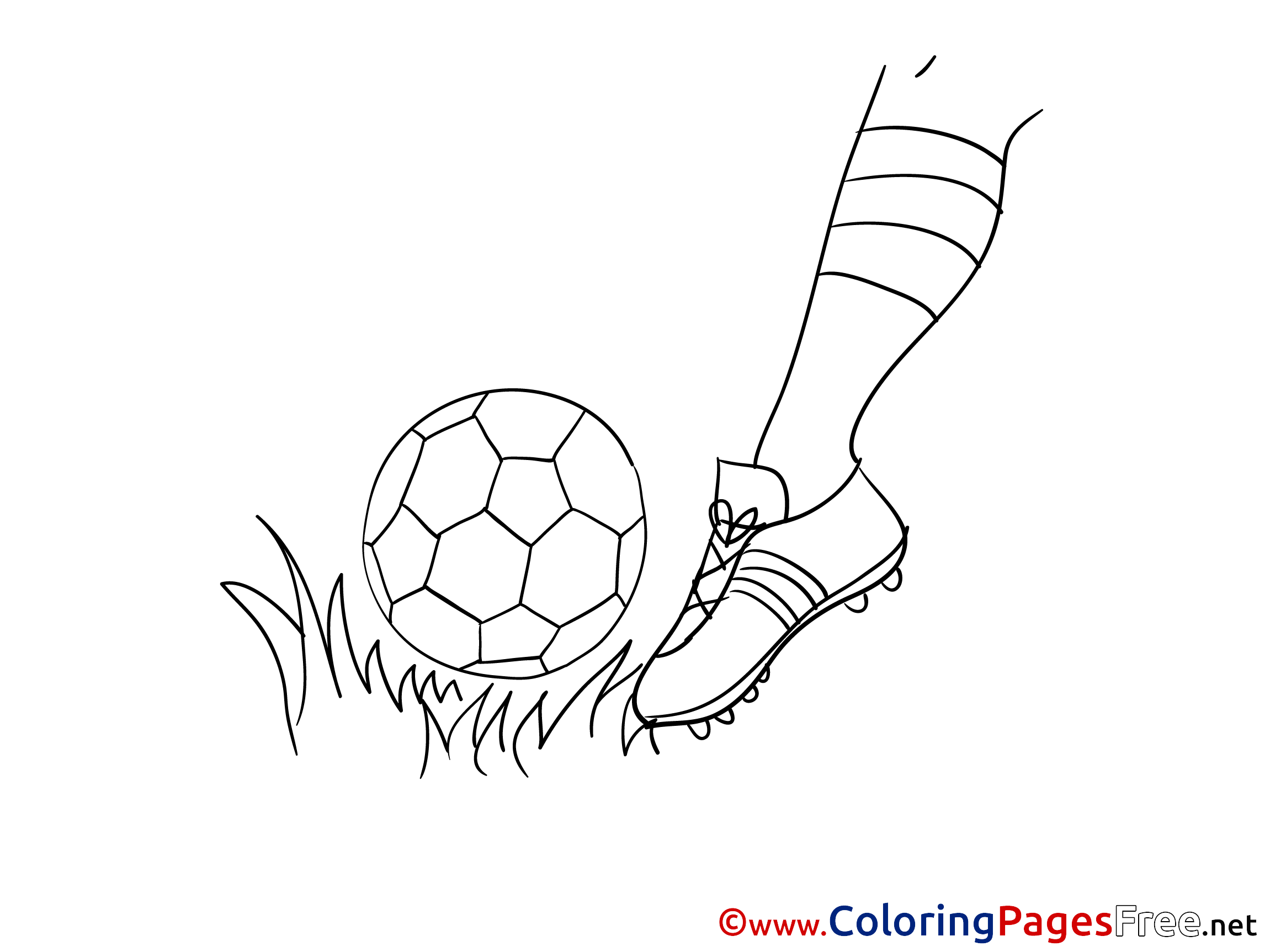 coloring pages of foot
