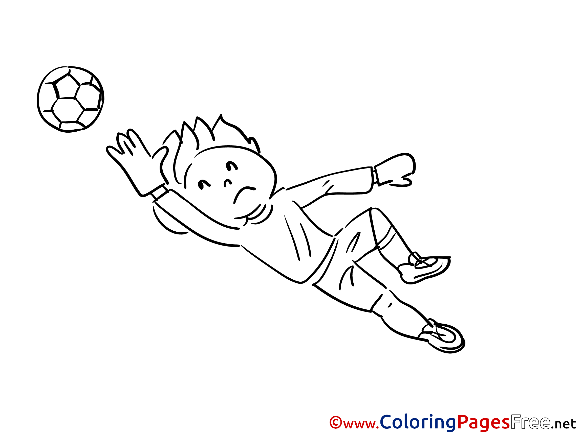 soccer goalie coloring pages